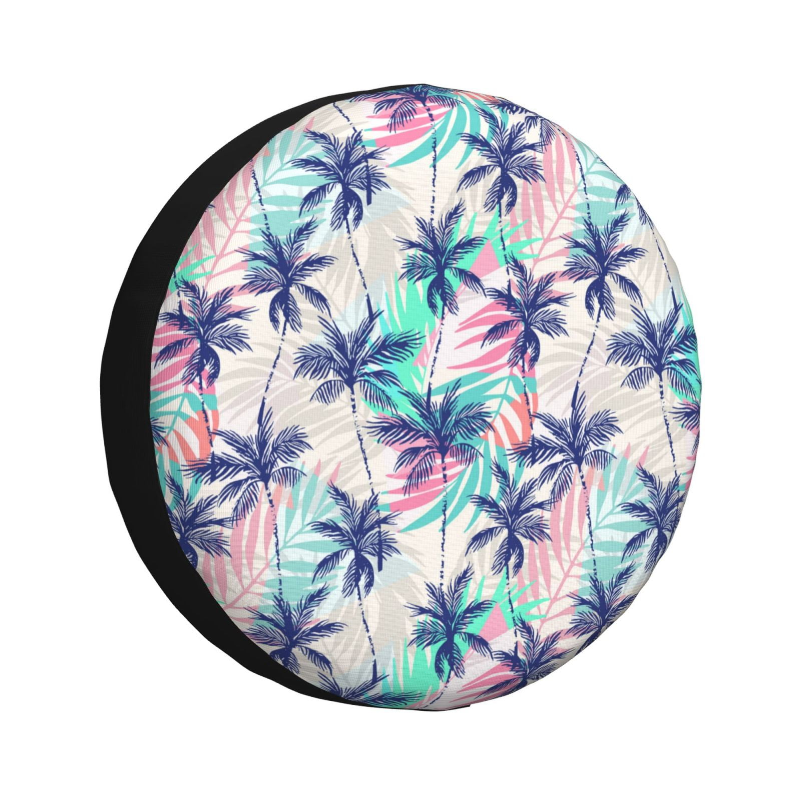 Rv Spare Tire Cover 15 inch - Palm Leaves green Tire Covers for ...