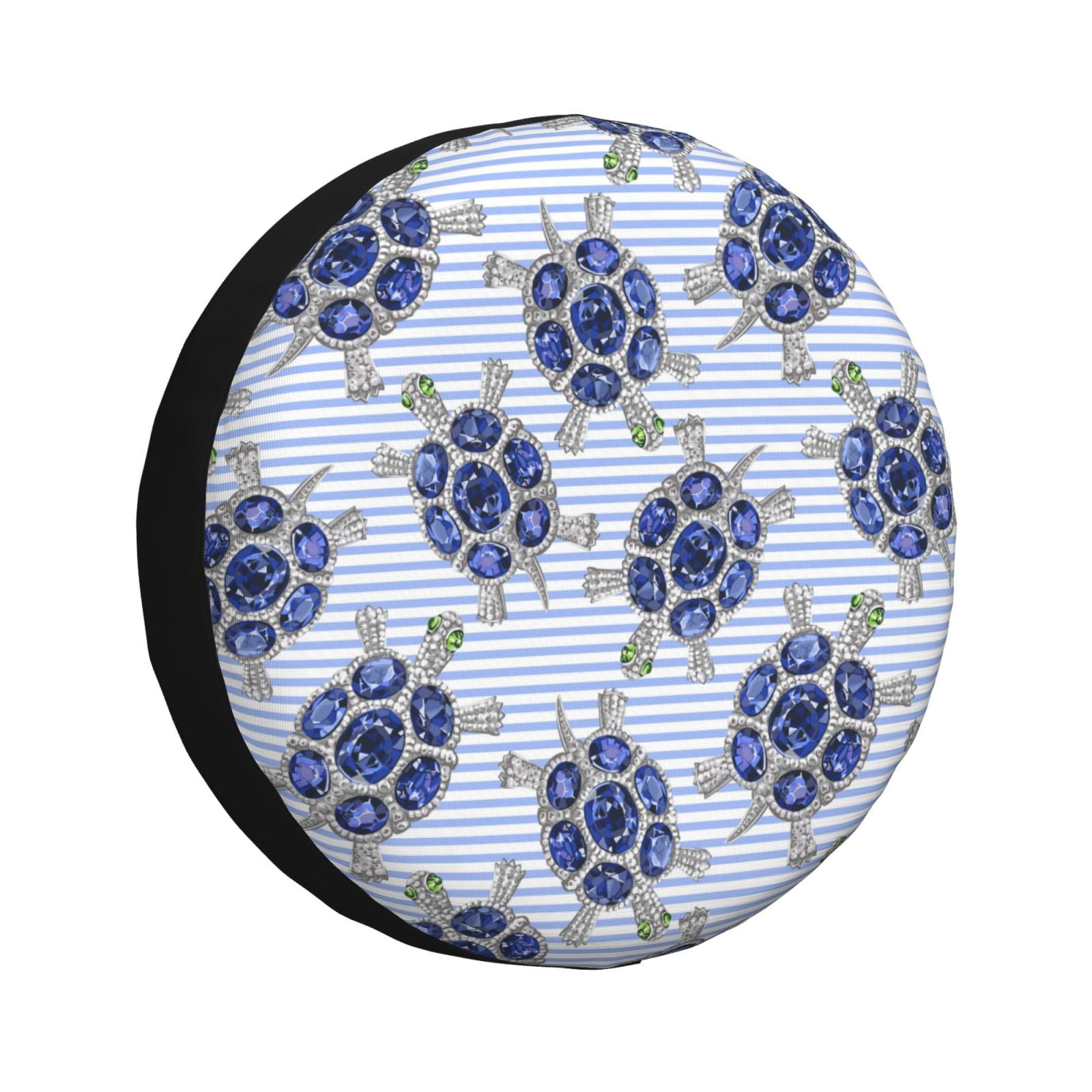 Rv Spare Tire Cover 15 inch - Turtle with Blue Stones Tire Covers for ...