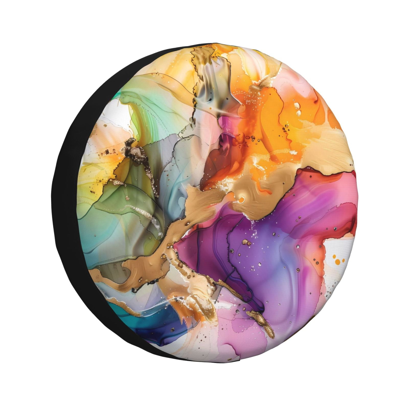 Rv Spare Tire Cover 15 inch - Vibrant Abstract Color Splash Tire Covers ...