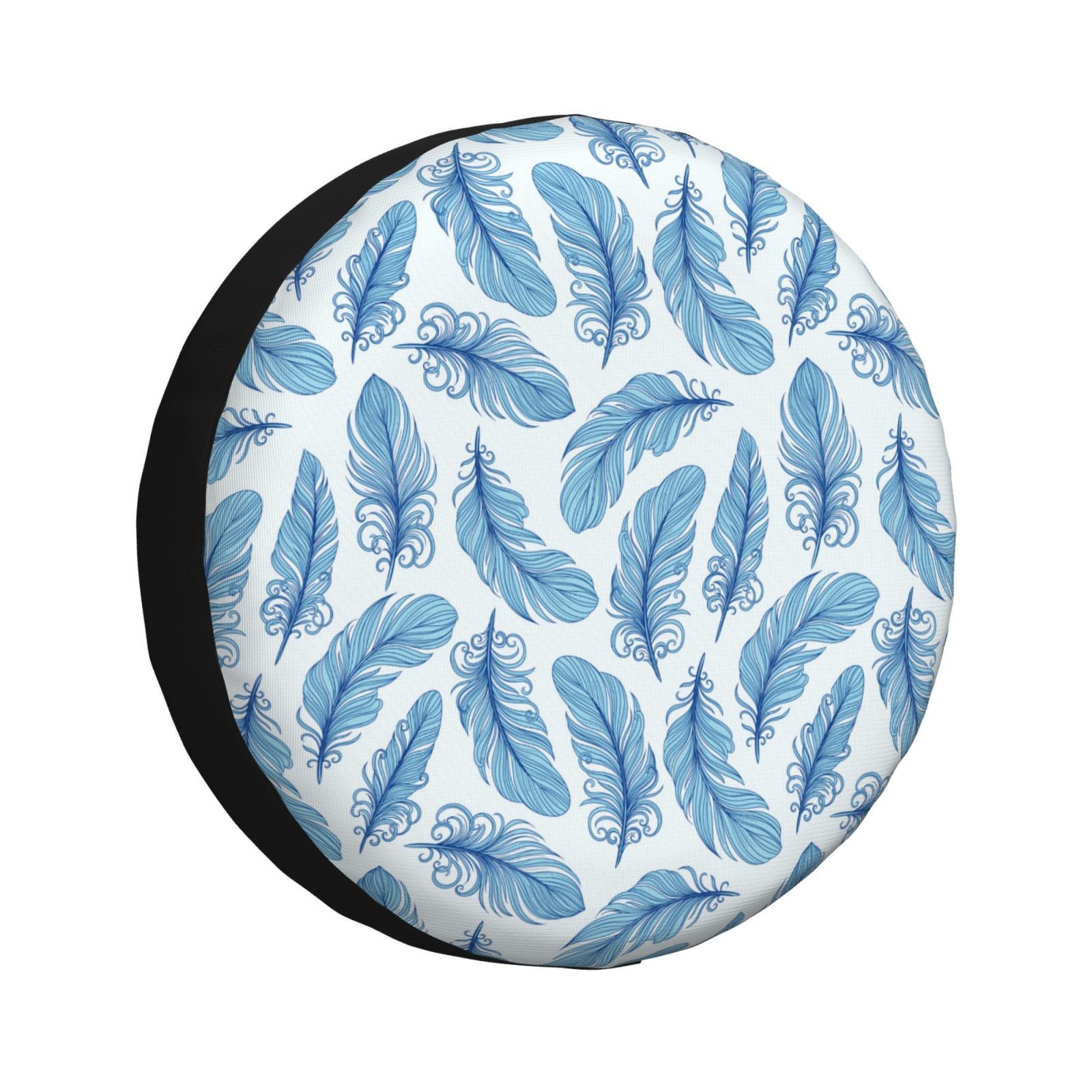 Rv Spare Tire Cover 15 inch - blue feather Tire Covers for Trailers ...