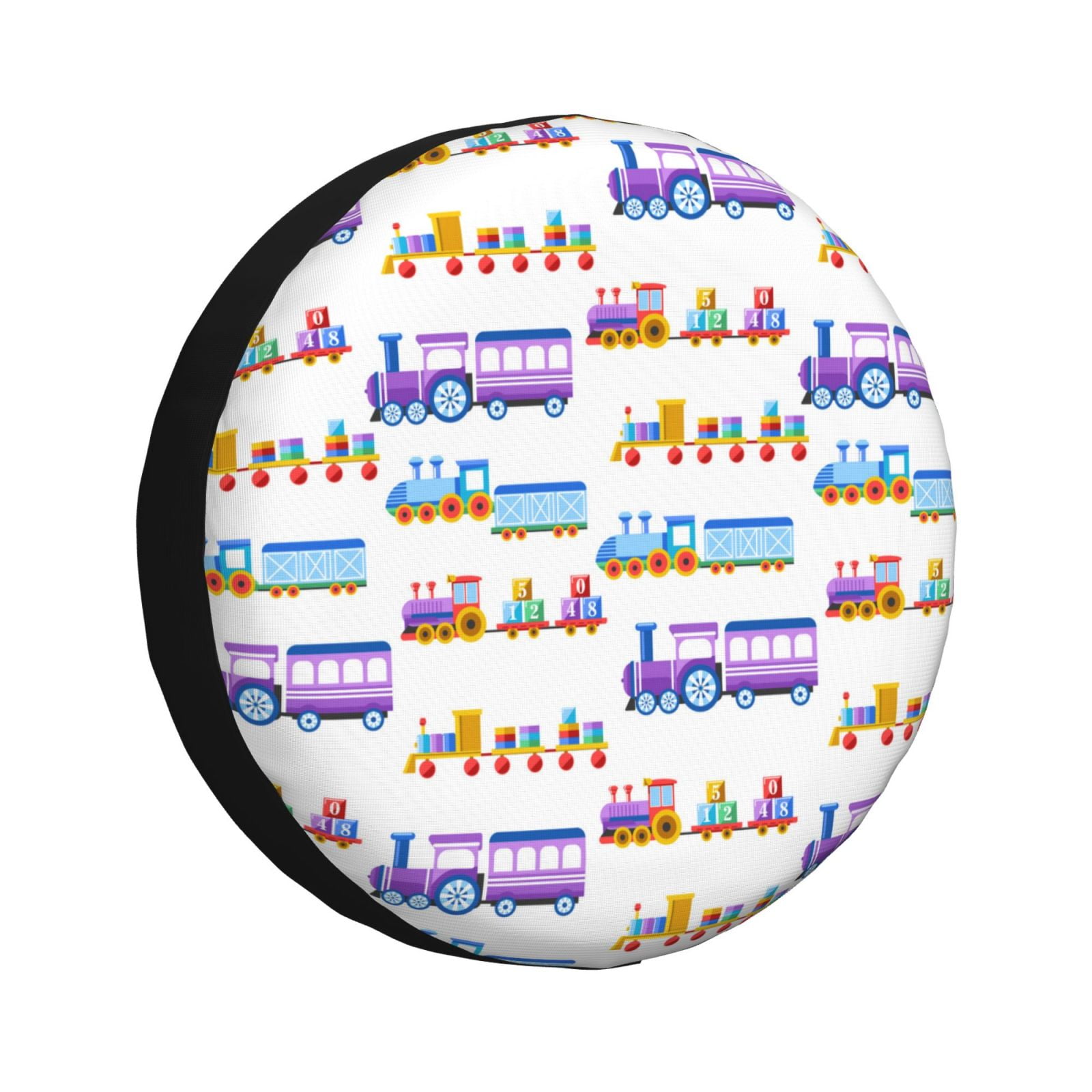 Rv Spare Tire Cover 15 inch - colorful Trains Pattern Tire Covers for ...