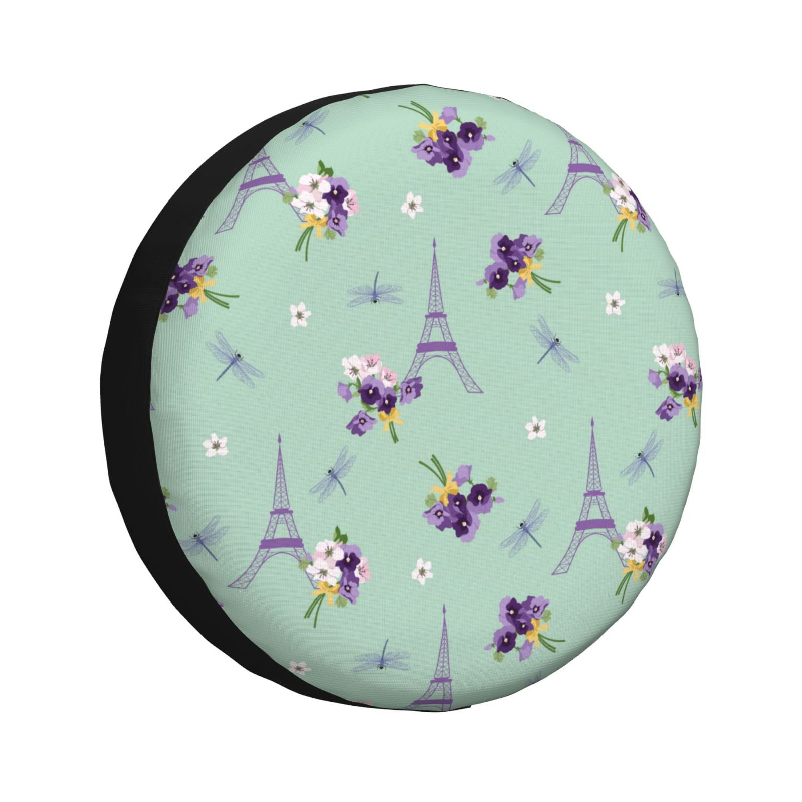 Rv Spare Tire Cover 15 inch - dragonfly Tower flower Tire Covers for ...