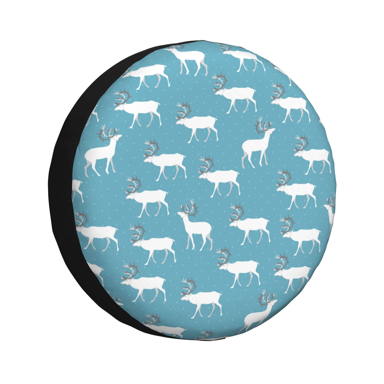 Rv Spare Tire Cover 15 inch - reindeer winter christmas blue Tire ...