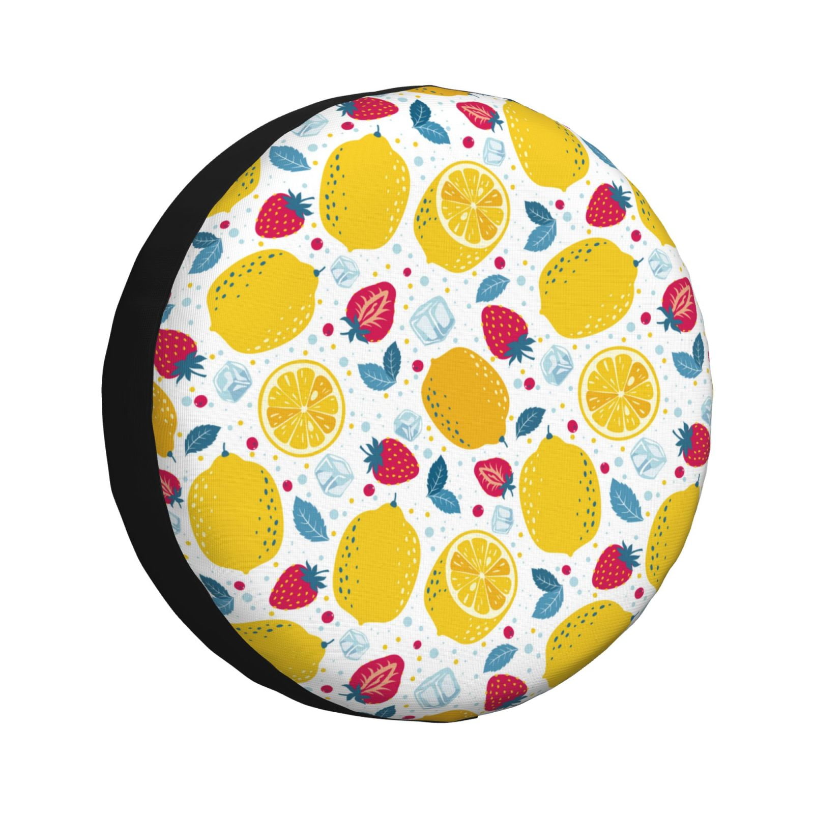 Rv Spare Tire Cover 15 inch - strawberry lemon Tire Covers for Trailers ...