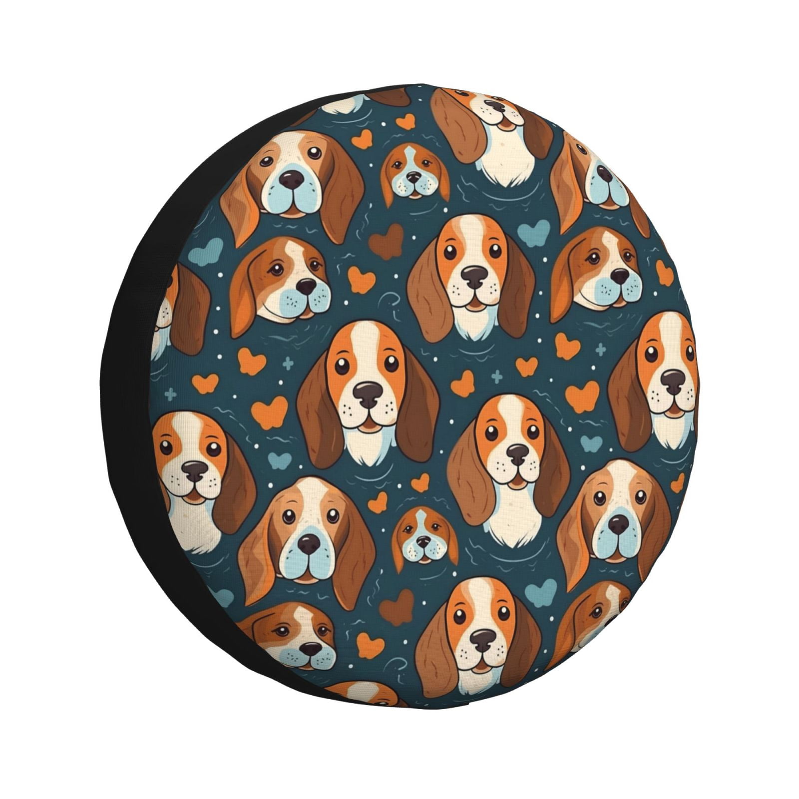 Rv Spare Tire Cover 16 inch - Beagle Dog heart Tire Covers for Trailers ...