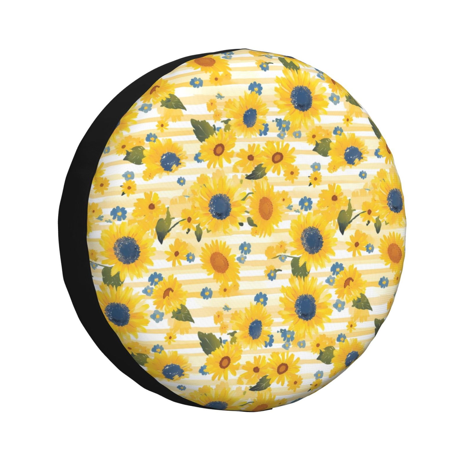 Rv Spare Tire Cover 16 inch - Blue Floral Sunflower Tire Covers for ...
