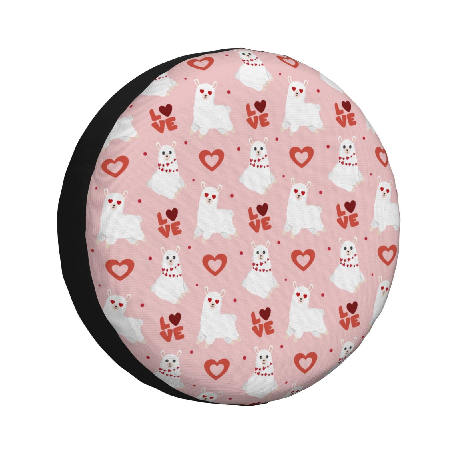 Rv Spare Tire Cover 16 inch - Cartoon Cute Alpacas Love Pink Tire ...