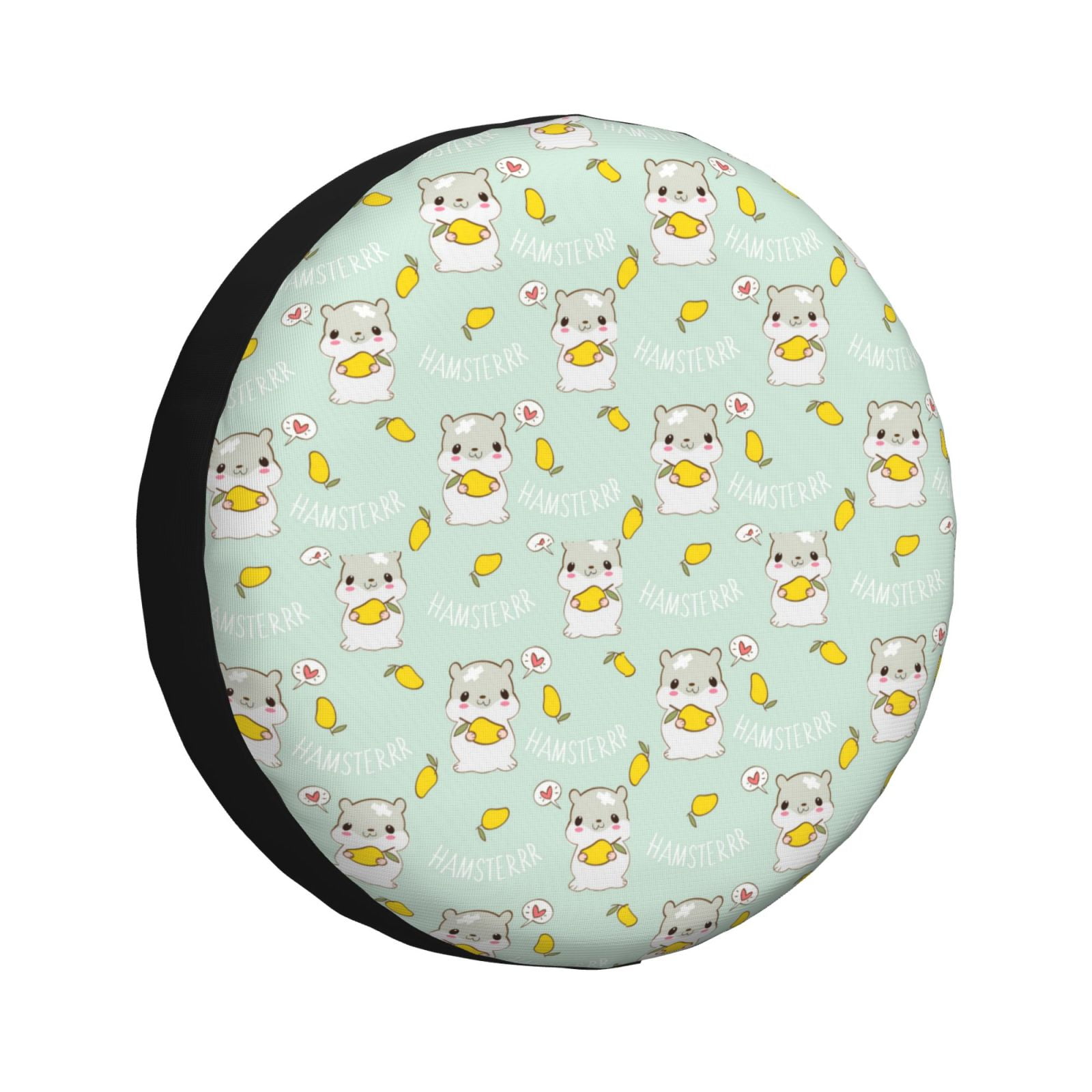 Rv Spare Tire Cover 16 inch - Cartoon Cute Hamster Mango Green Tire Covers for Trailers ...