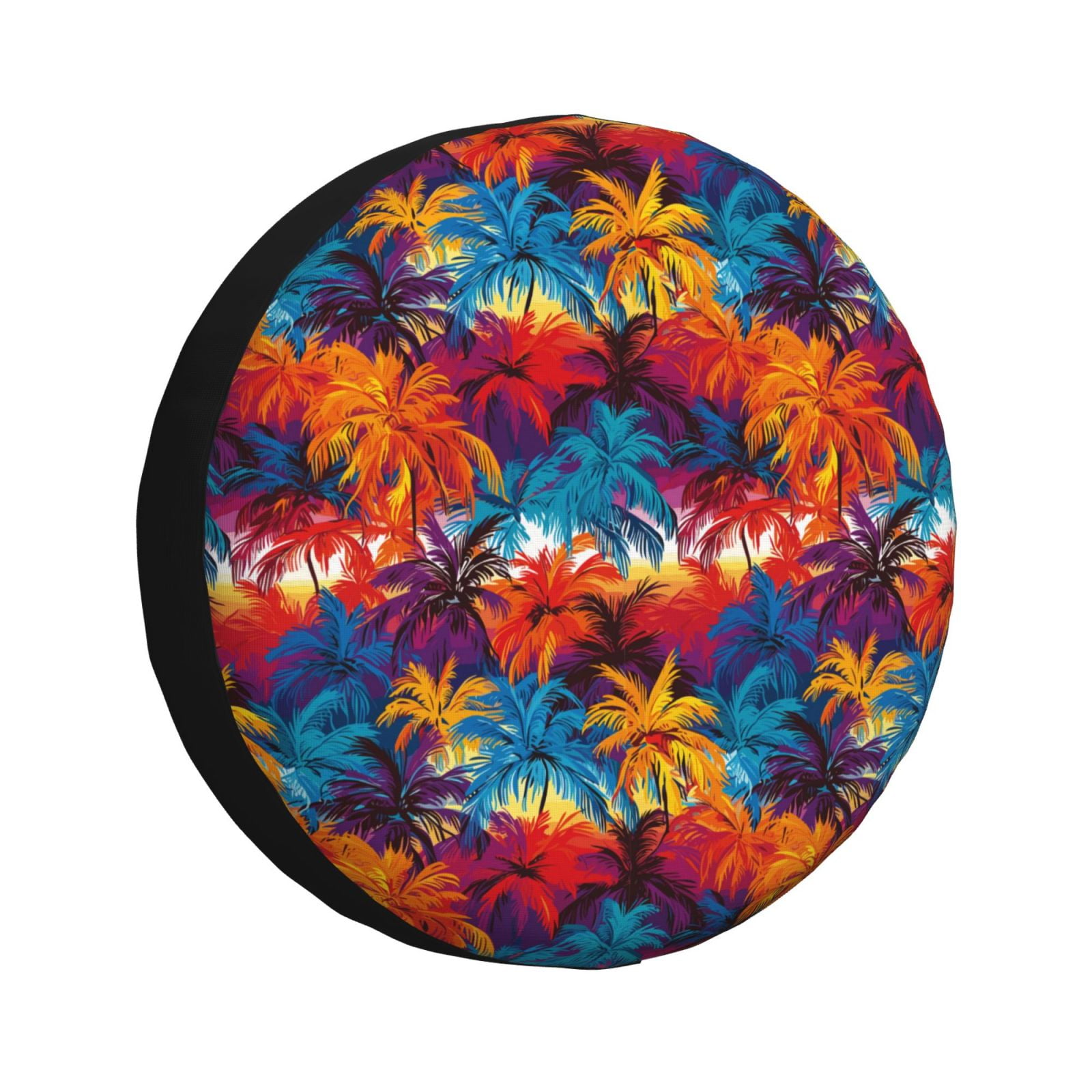 Rv Spare Tire Cover 16 inch - Colorful Coconut Tree Tire Covers for ...