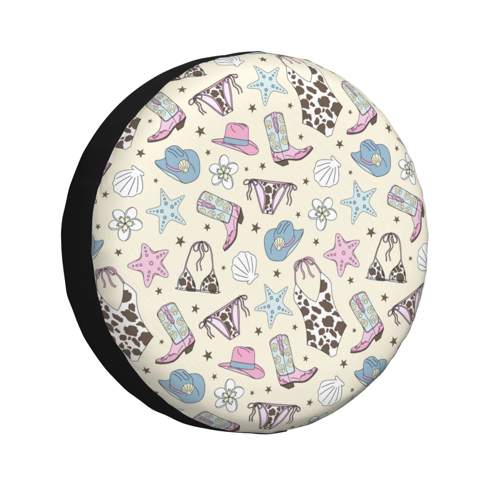 Rv Spare Tire Cover 16 inch - Cowgirl hat boots swimsuit print Tire ...