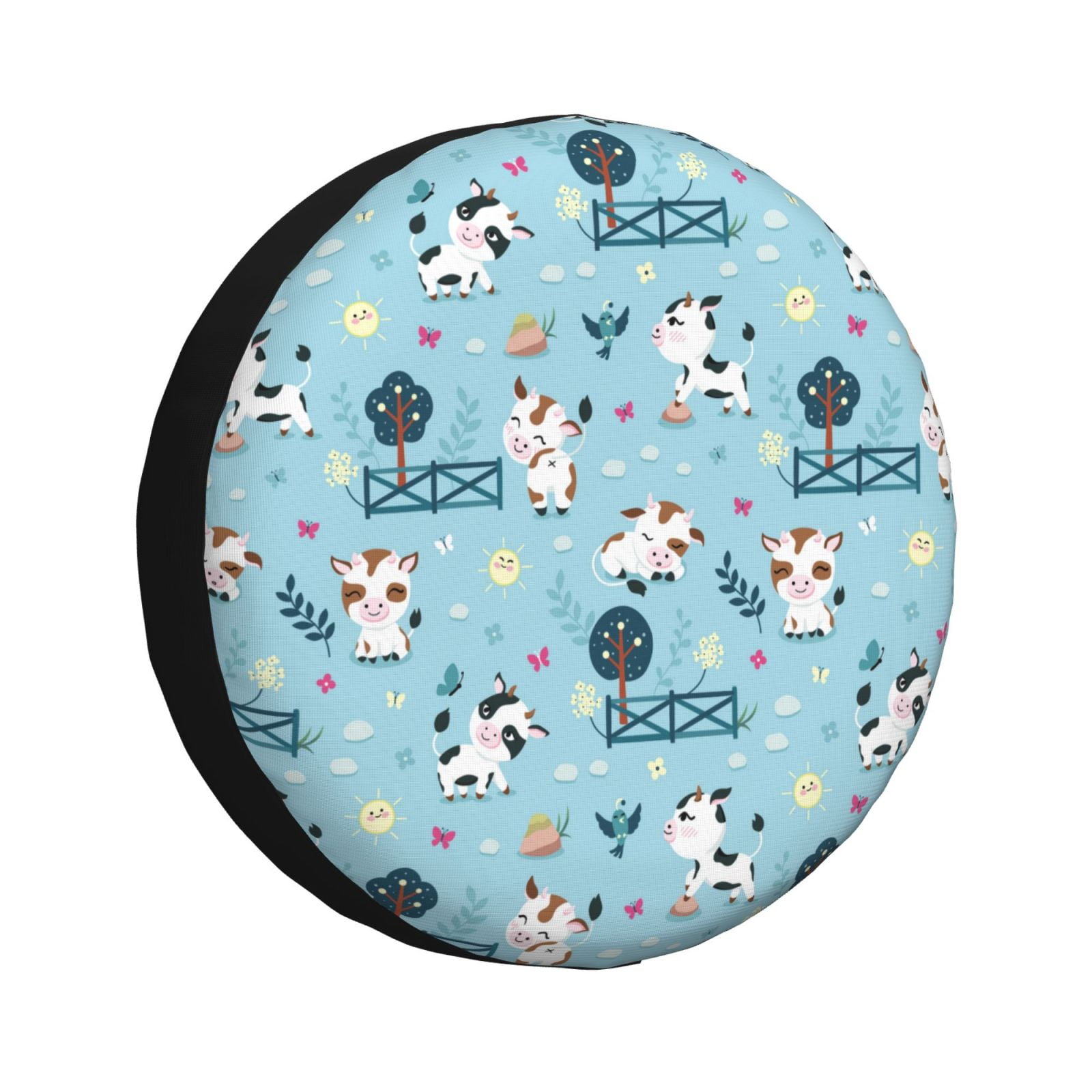 Rv Spare Tire Cover 16 inch - Cute Cow Butterfly Tree Tire Covers for ...