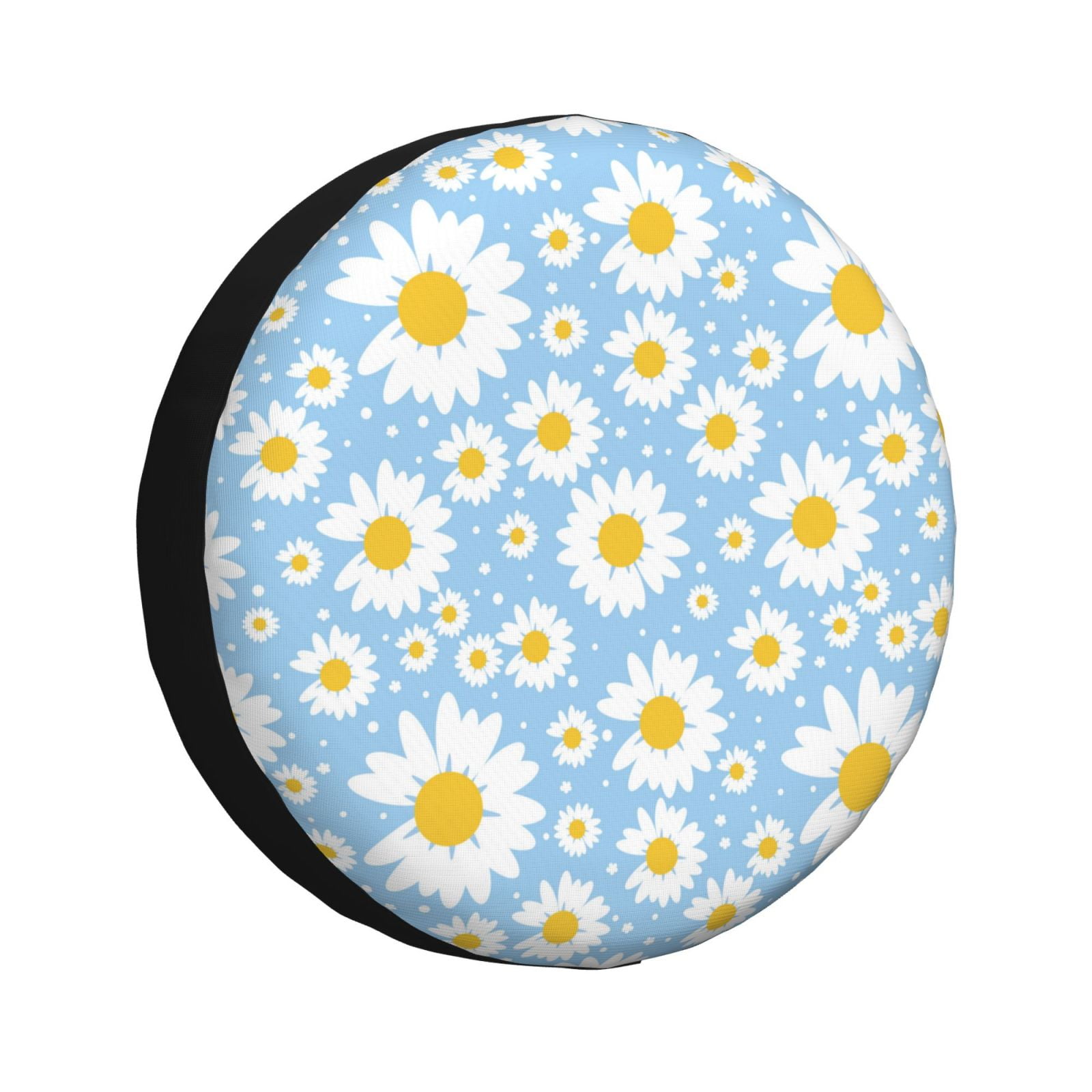 Rv Spare Tire Cover 16 inch - Daisies Flowers Light Blue Starry Sky ...