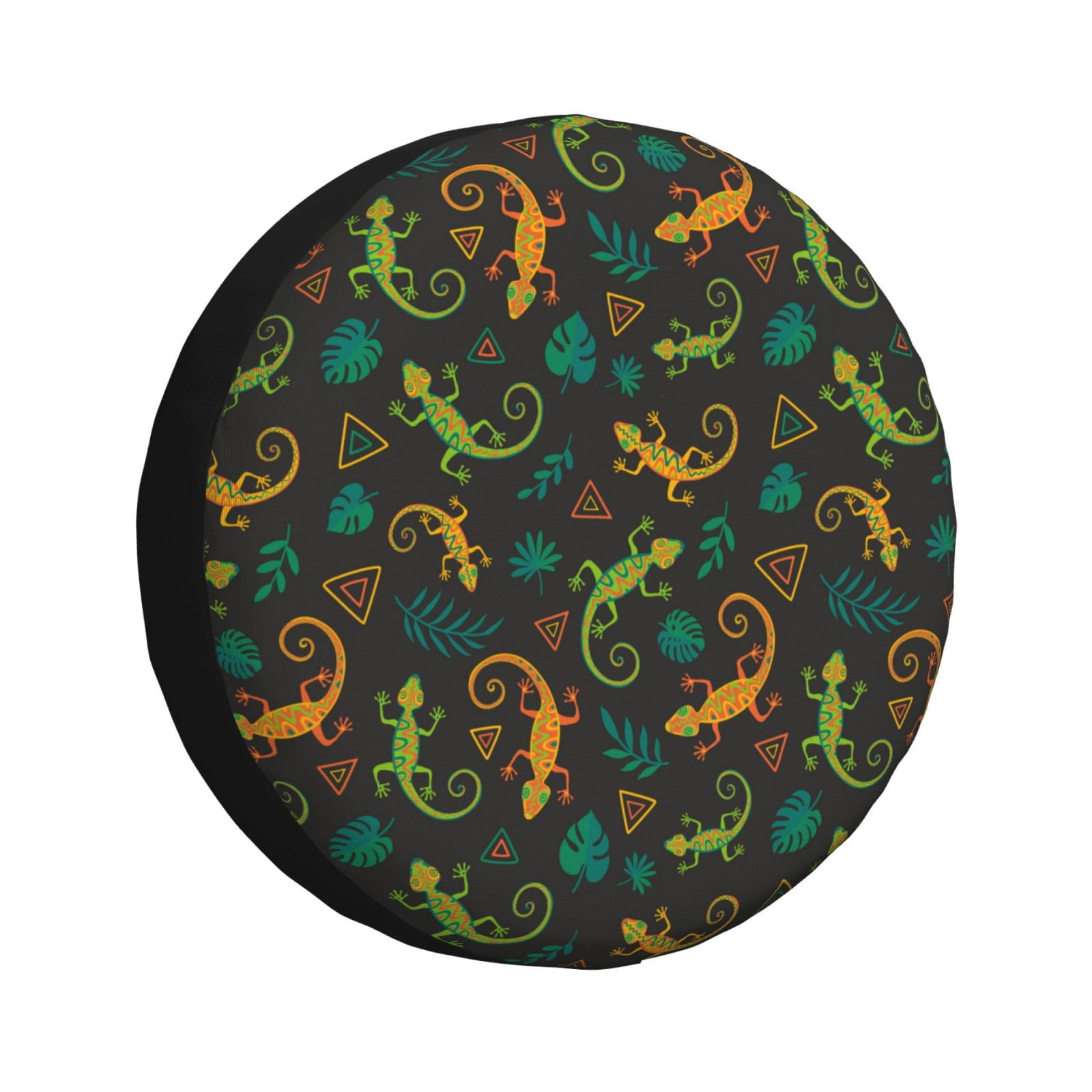 Rv Spare Tire Cover 16 inch - Exotic Funny Gecko Lizard Leaves Tire ...