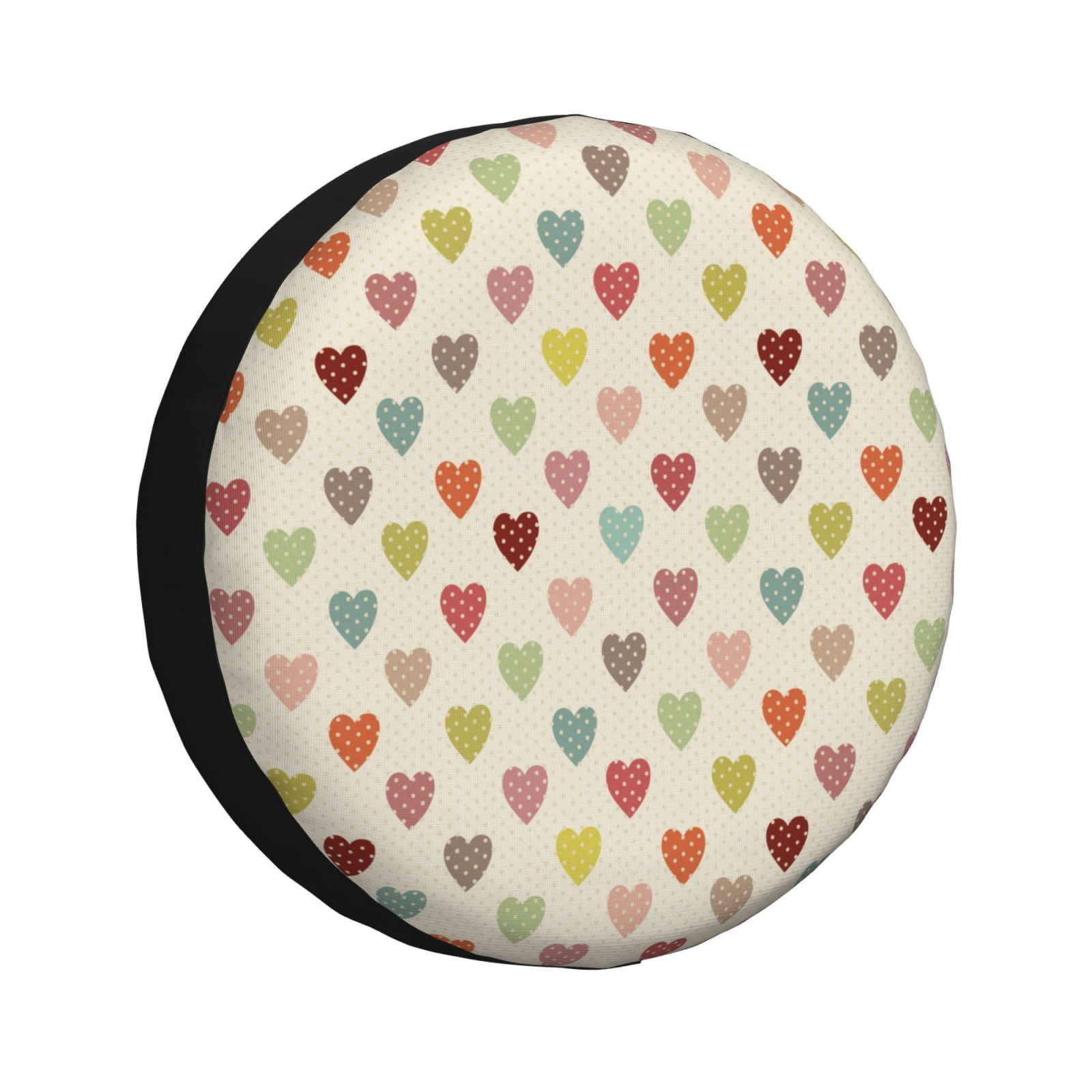 Rv Spare Tire Cover 16 inch - Heart Polka Dot Tire Covers for Trailers ...