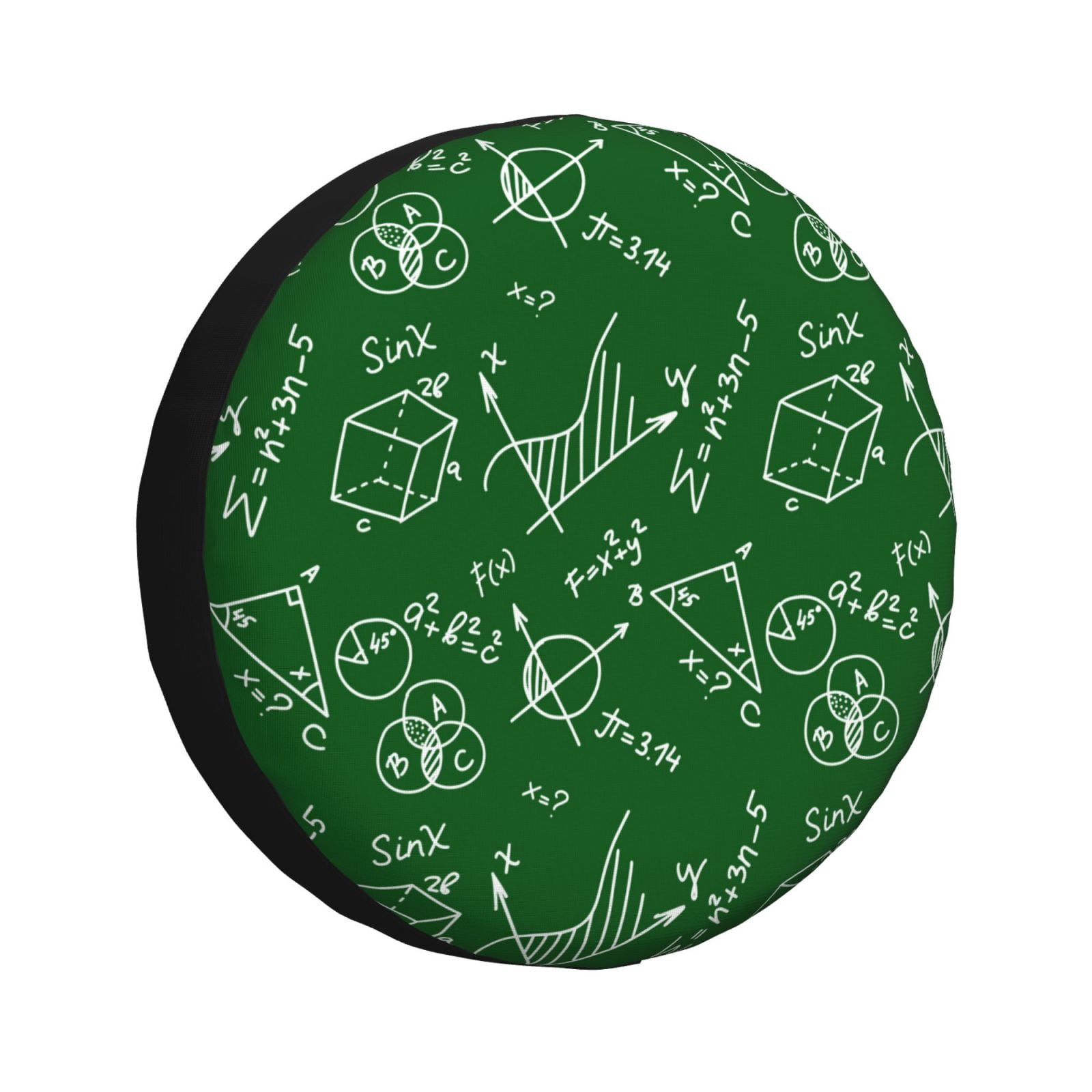 Rv Spare Tire Cover 16 inch - Math pattern green Tire Covers for ...