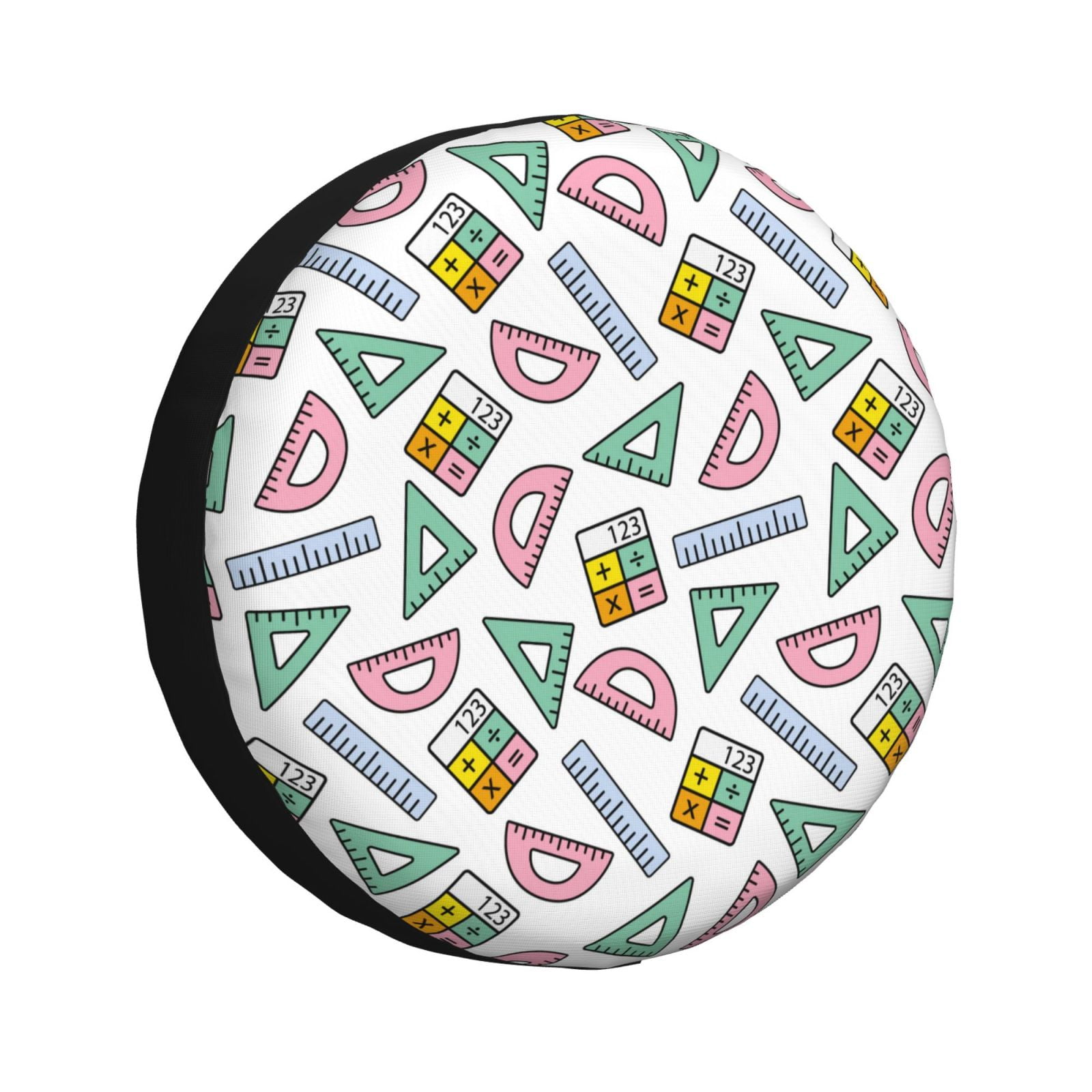 Rv Spare Tire Cover 16 inch - Math ruler Print colorful Tire Covers for ...
