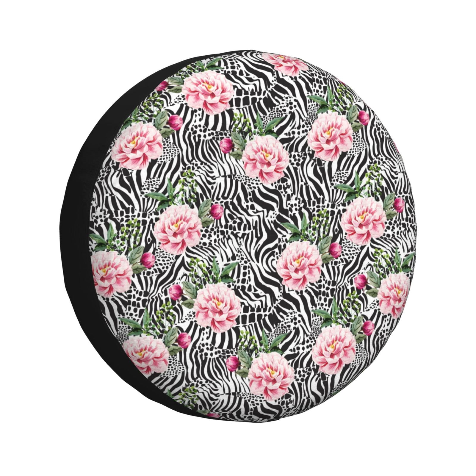 Rv Spare Tire Cover 16 inch - Pink rose Zebra print Tire Covers for ...