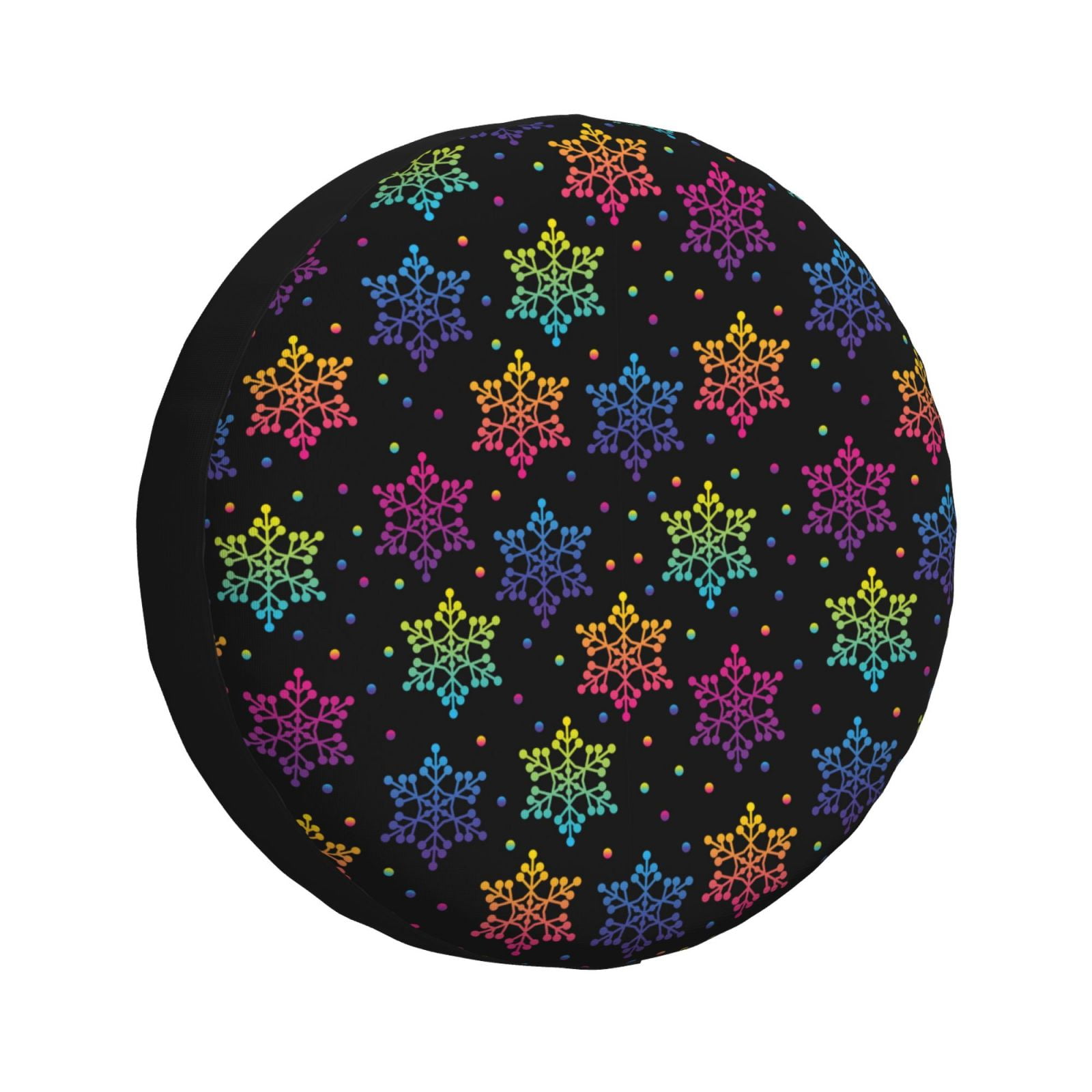 Rv Spare Tire Cover 16 inch - Rainbow Snowflake Tire Covers for ...