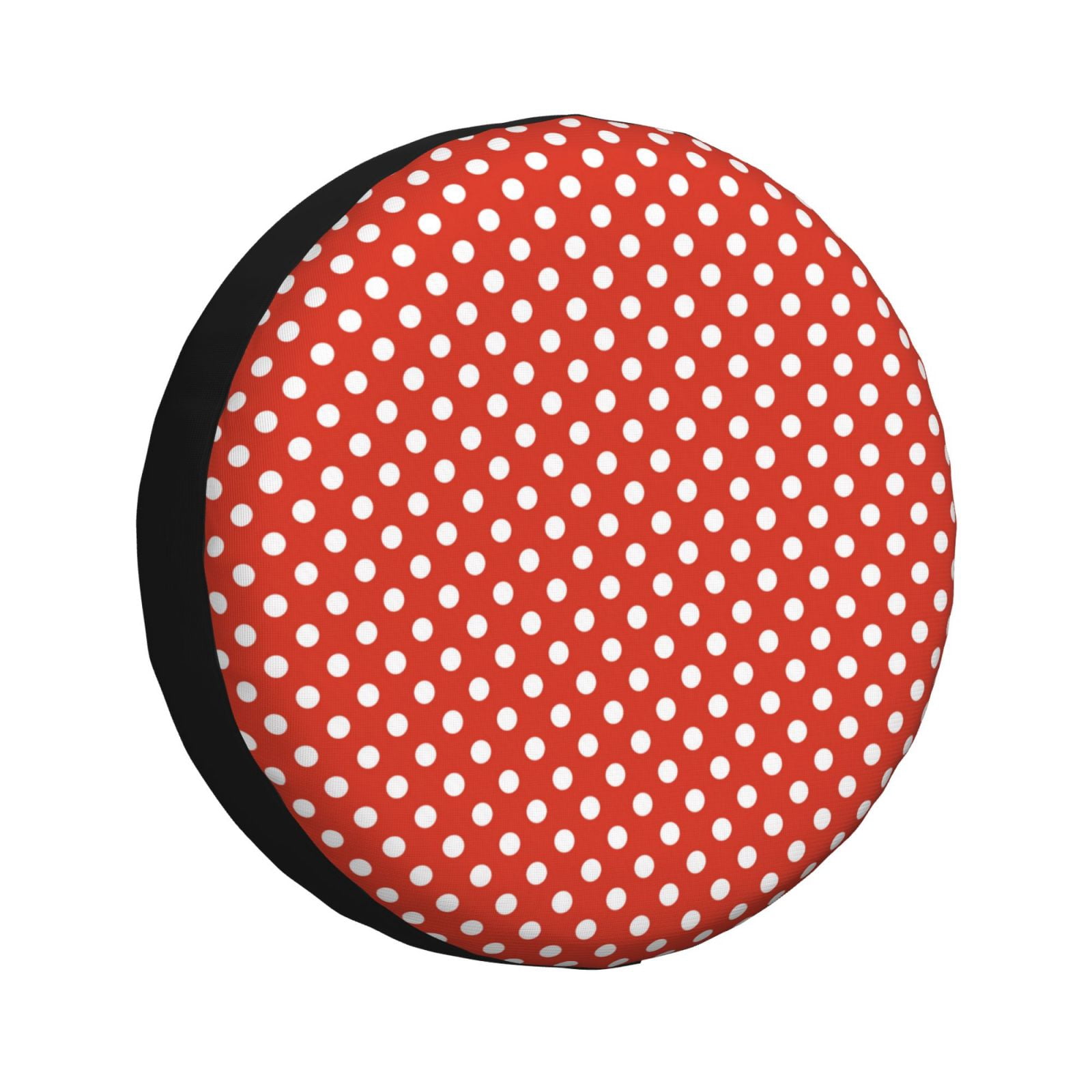Rv Spare Tire Cover 16 inch - Red white dot print Tire Covers for ...