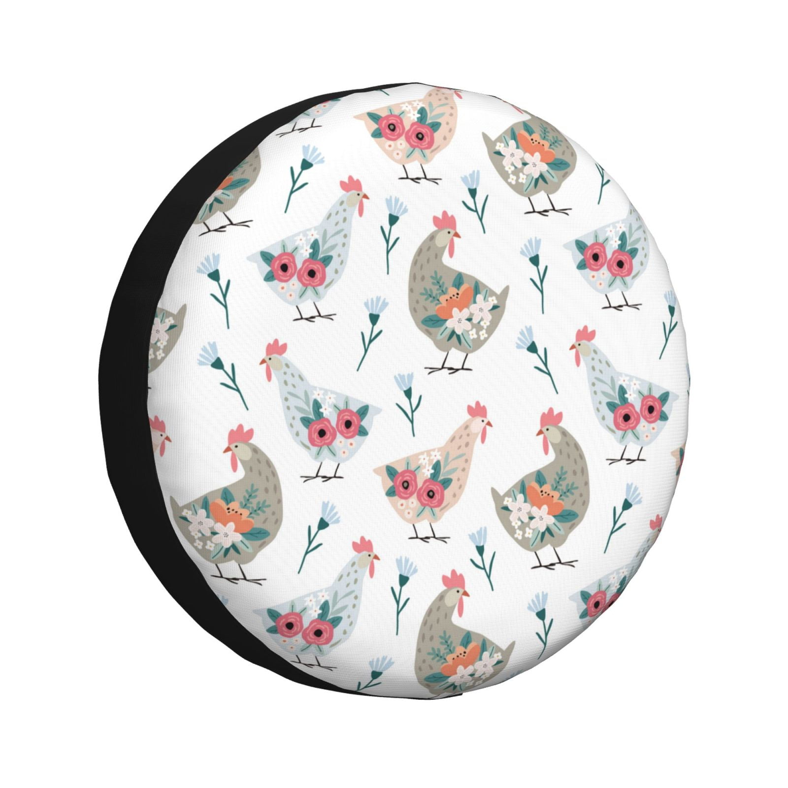 Rv Spare Tire Cover 16 inch - Rustic Funny Chicken Flower Tire Covers ...