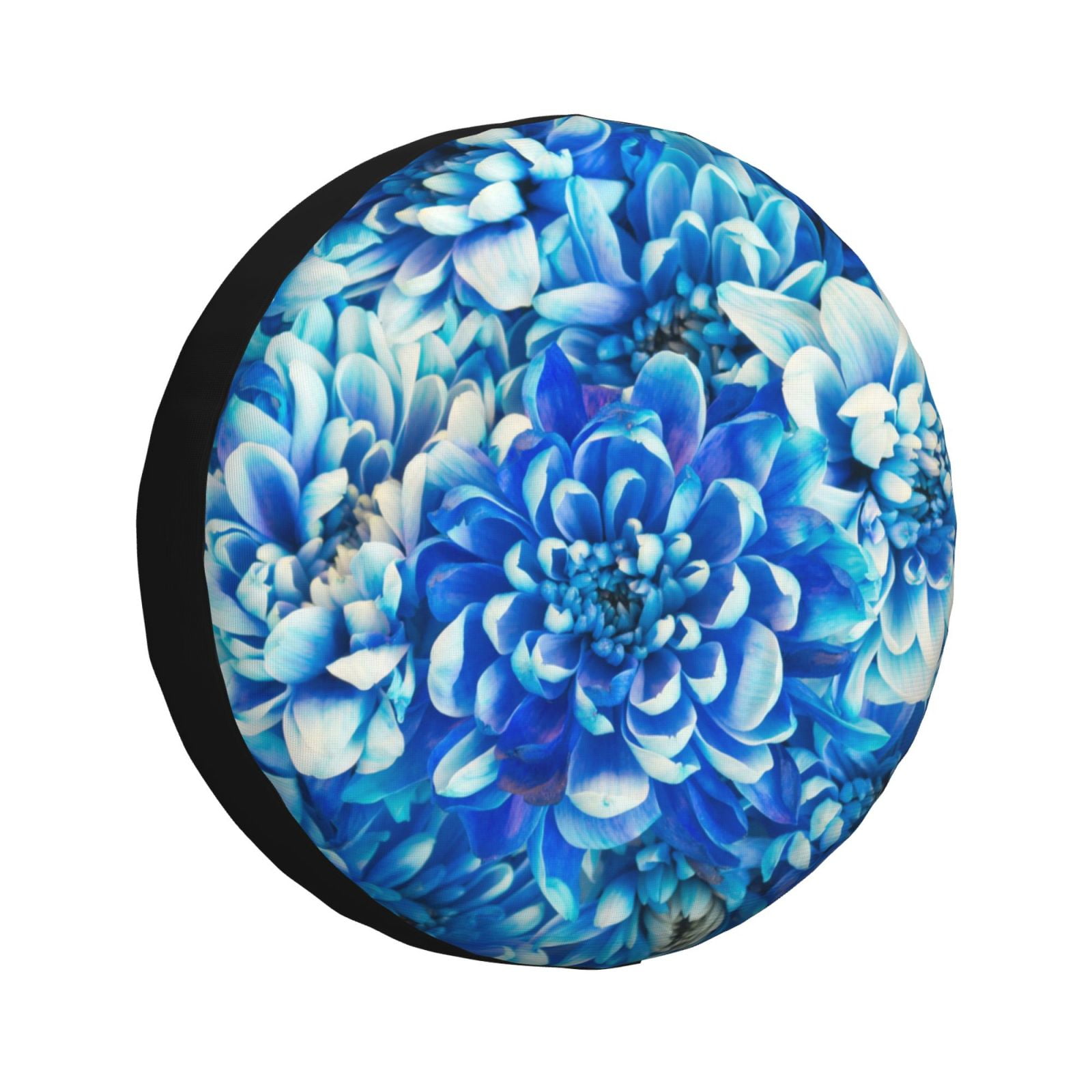 Rv Spare Tire Cover 16 inch - Vibrant Blue Floral Tire Covers for ...