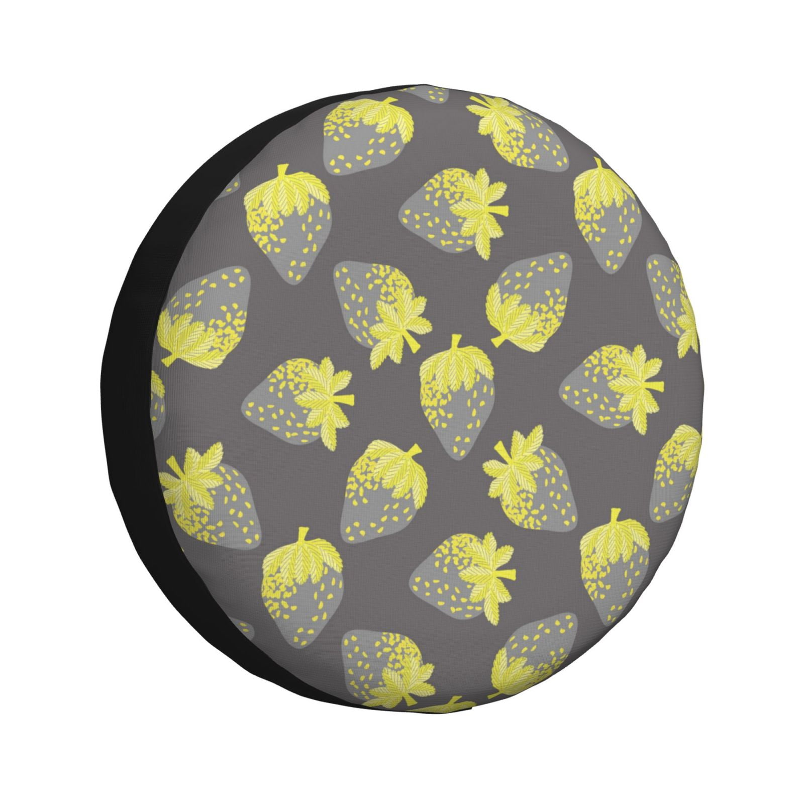 Rv Spare Tire Cover 16 inch - Yellow strawberry print Tire Covers for ...