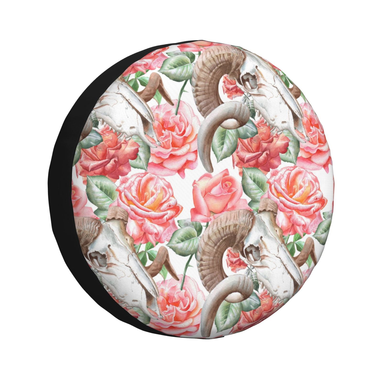 Rv Spare Tire Cover 16 inch - aesthetic roses goat skull Tire Covers ...