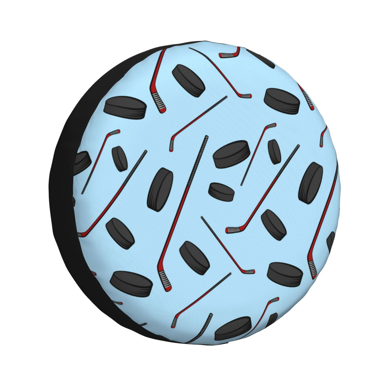 Rv Spare Tire Cover 16 inch - blue Hockey sticks pucks cute Tire Covers ...