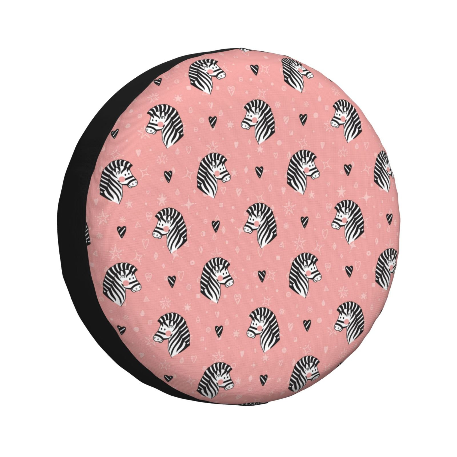 Rv Spare Tire Cover 16 inch - doodle Cute Zebra Hearts pink Tire Covers ...