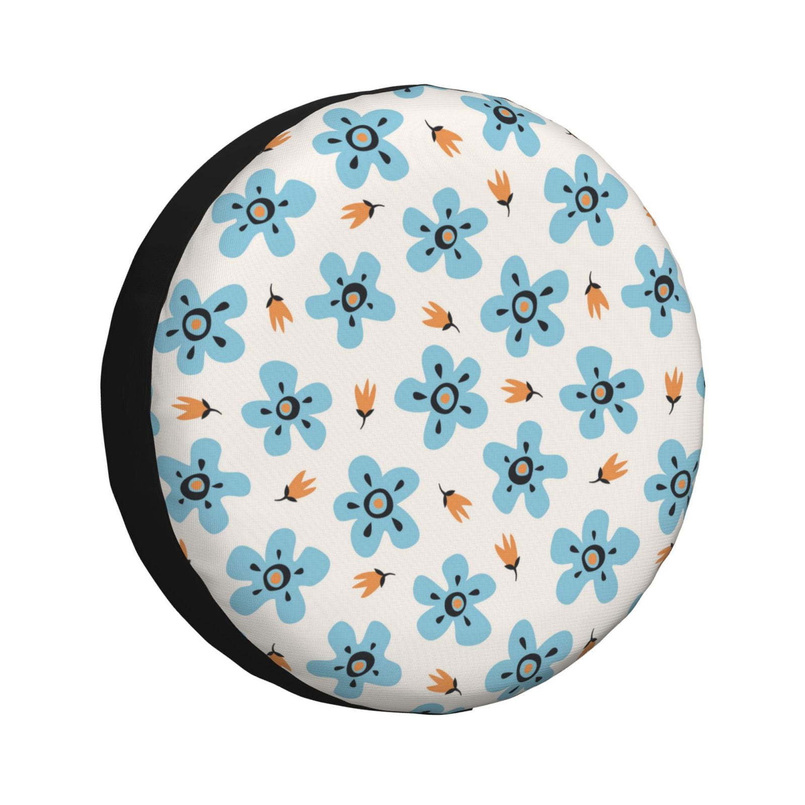 Rv Spare Tire Cover 16 inch - flower leaves A Tire Covers for Trailers ...