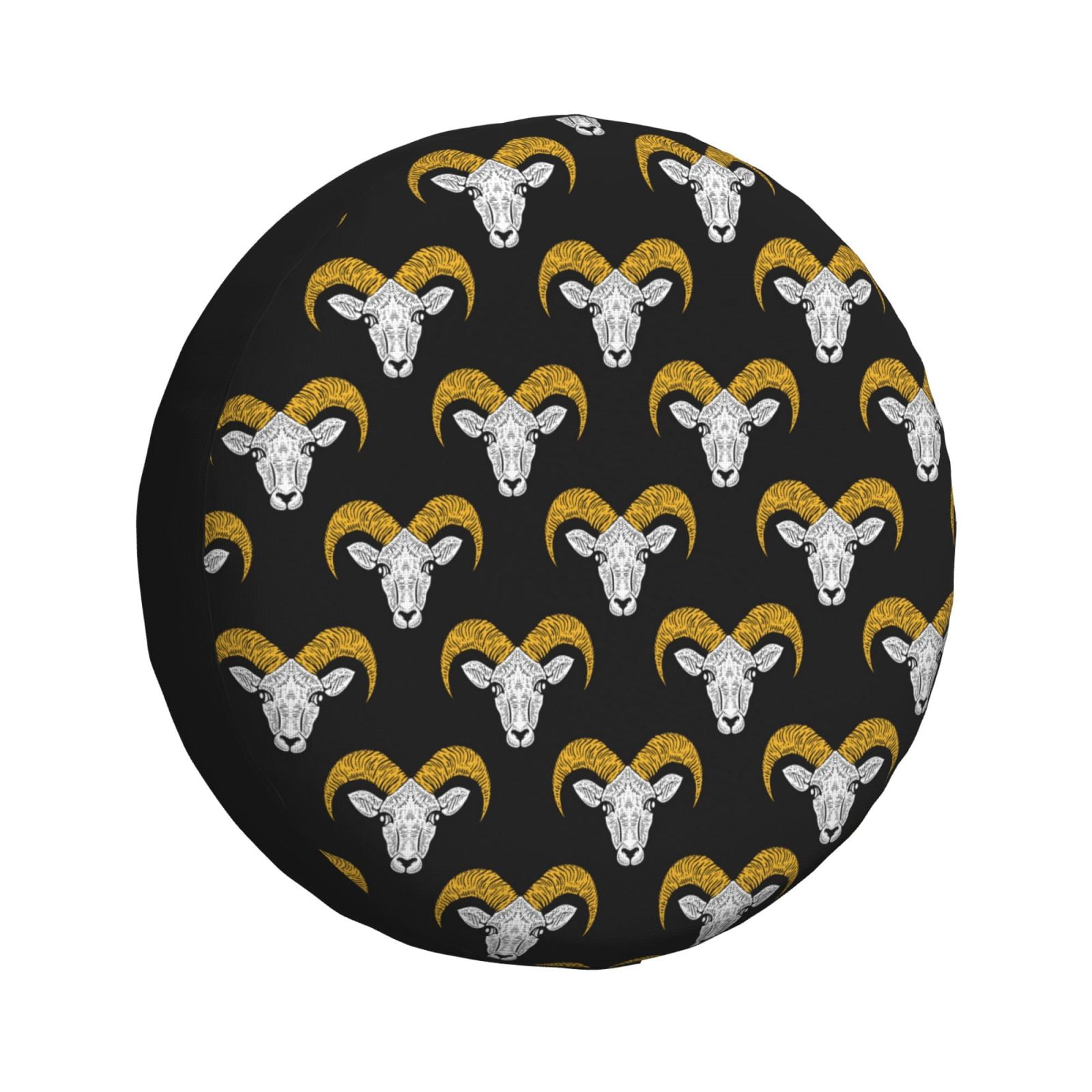 Rv Spare Tire Cover 16 inch - goat head cool black Tire Covers for ...