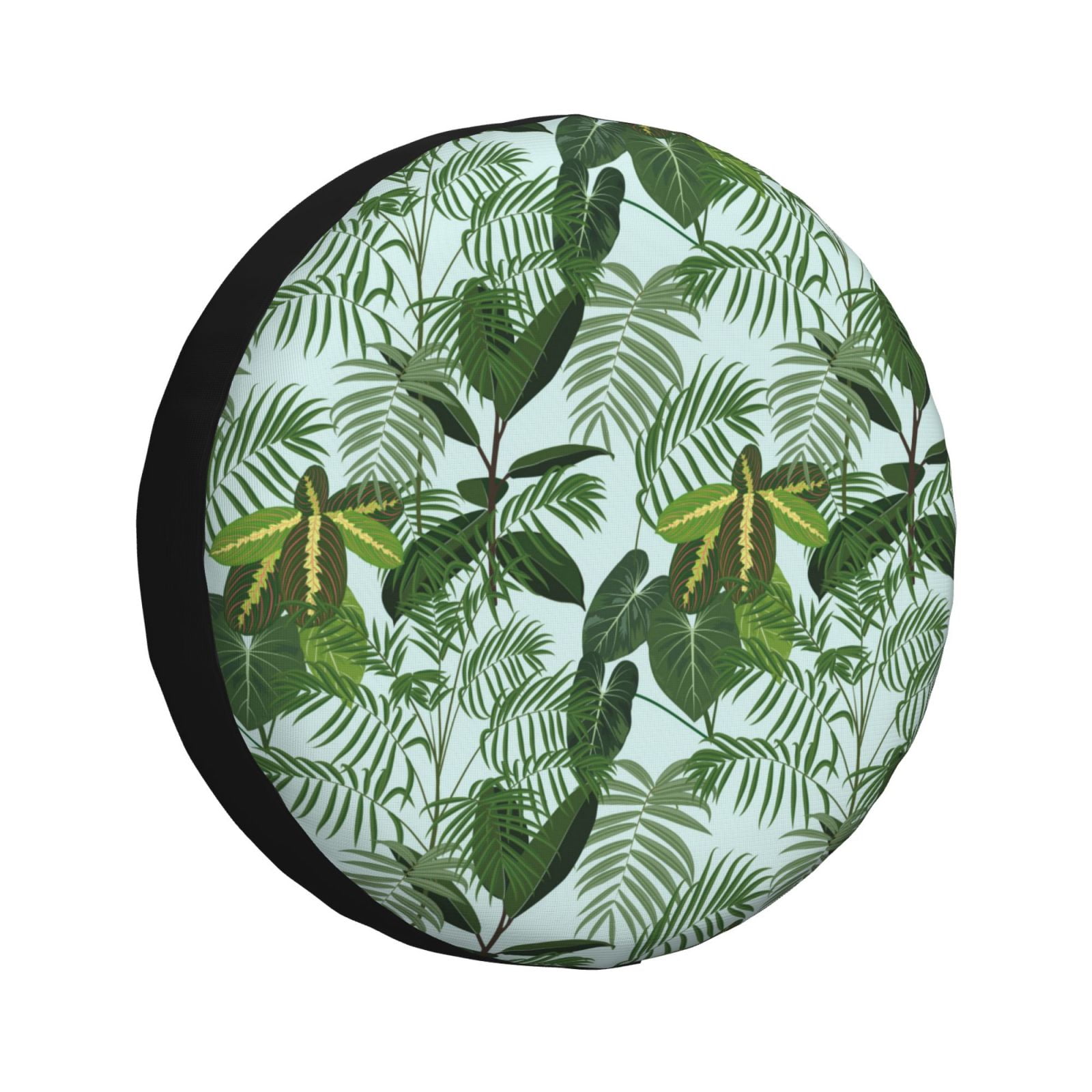 Rv Spare Tire Cover 16 inch - green leaves Tire Covers for Trailers ...