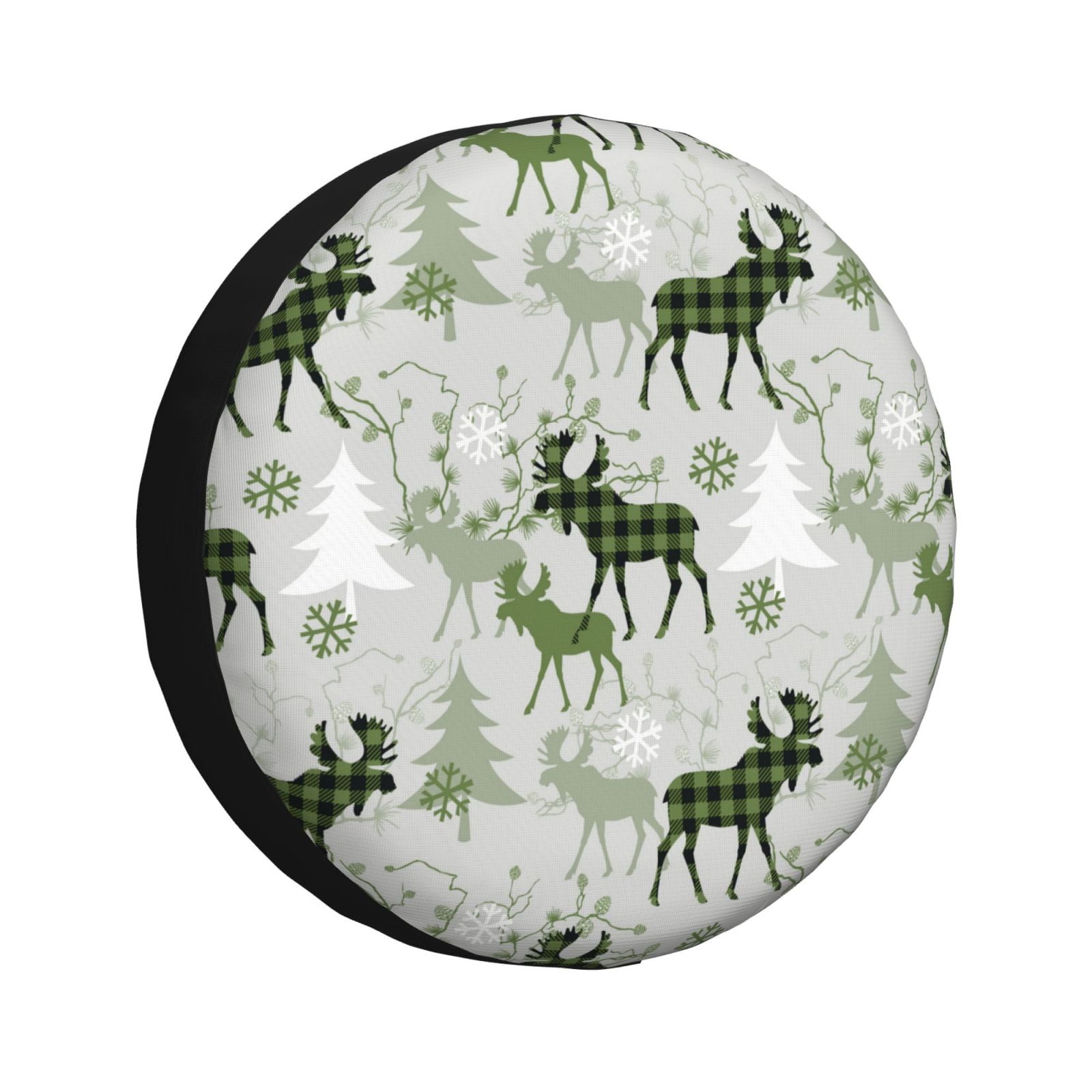 Rv Spare Tire Cover 16 inch - green plaid Moose tree Tire Covers for ...