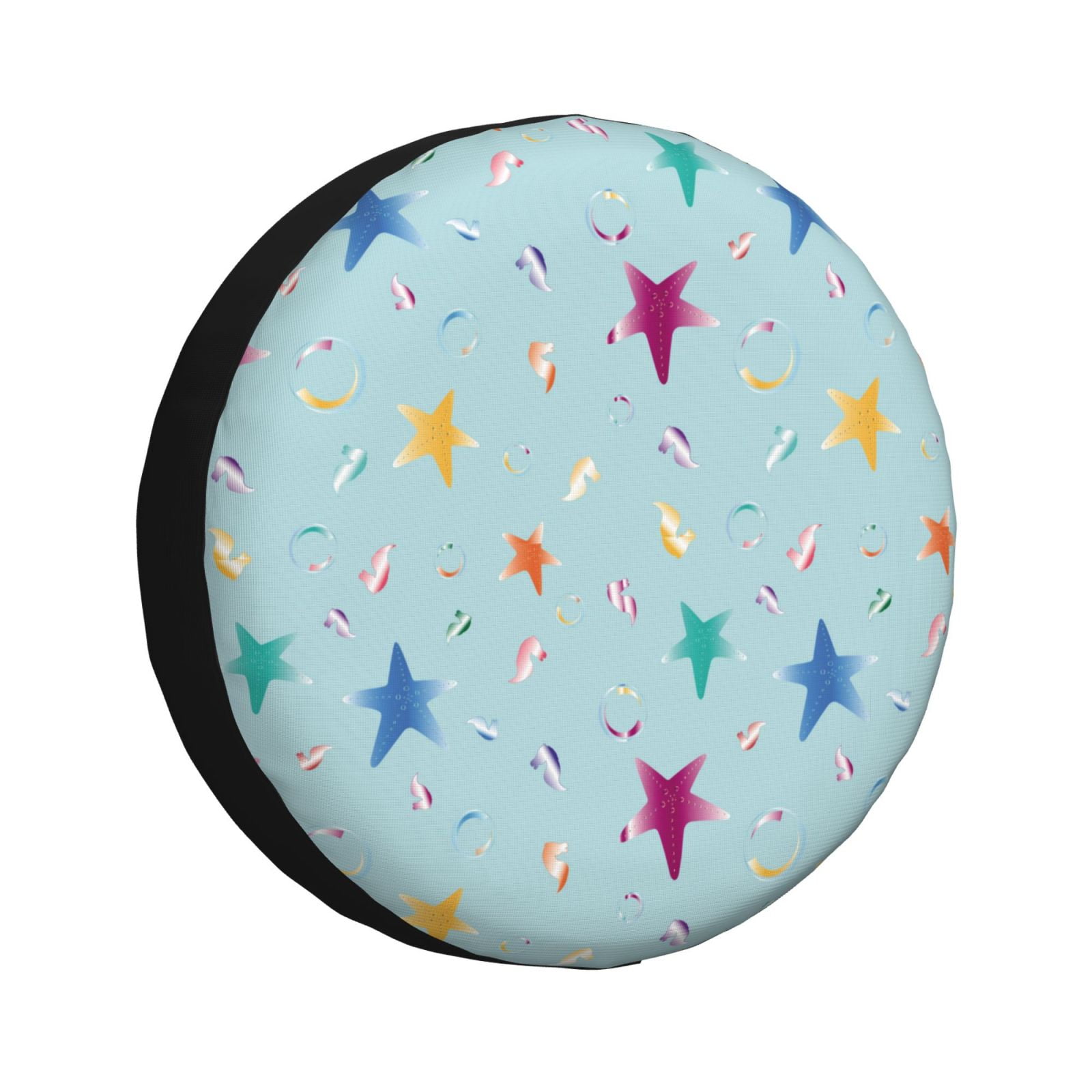 Rv Spare Tire Cover 16 inch - starfish seahorses air bubbles Tire ...