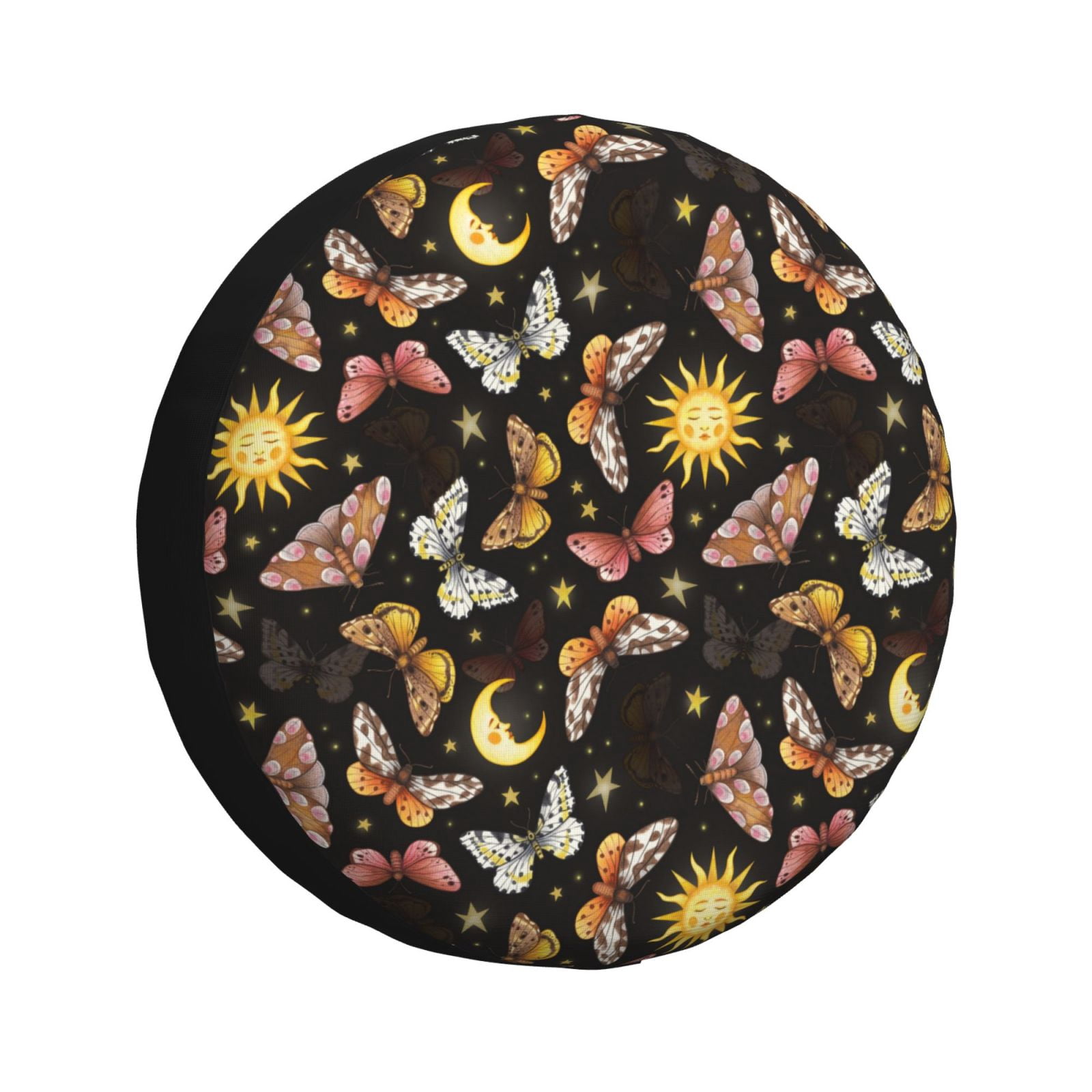 Rv Spare Tire Cover 16 inch - sun moon starry sky butterfly Tire Covers ...