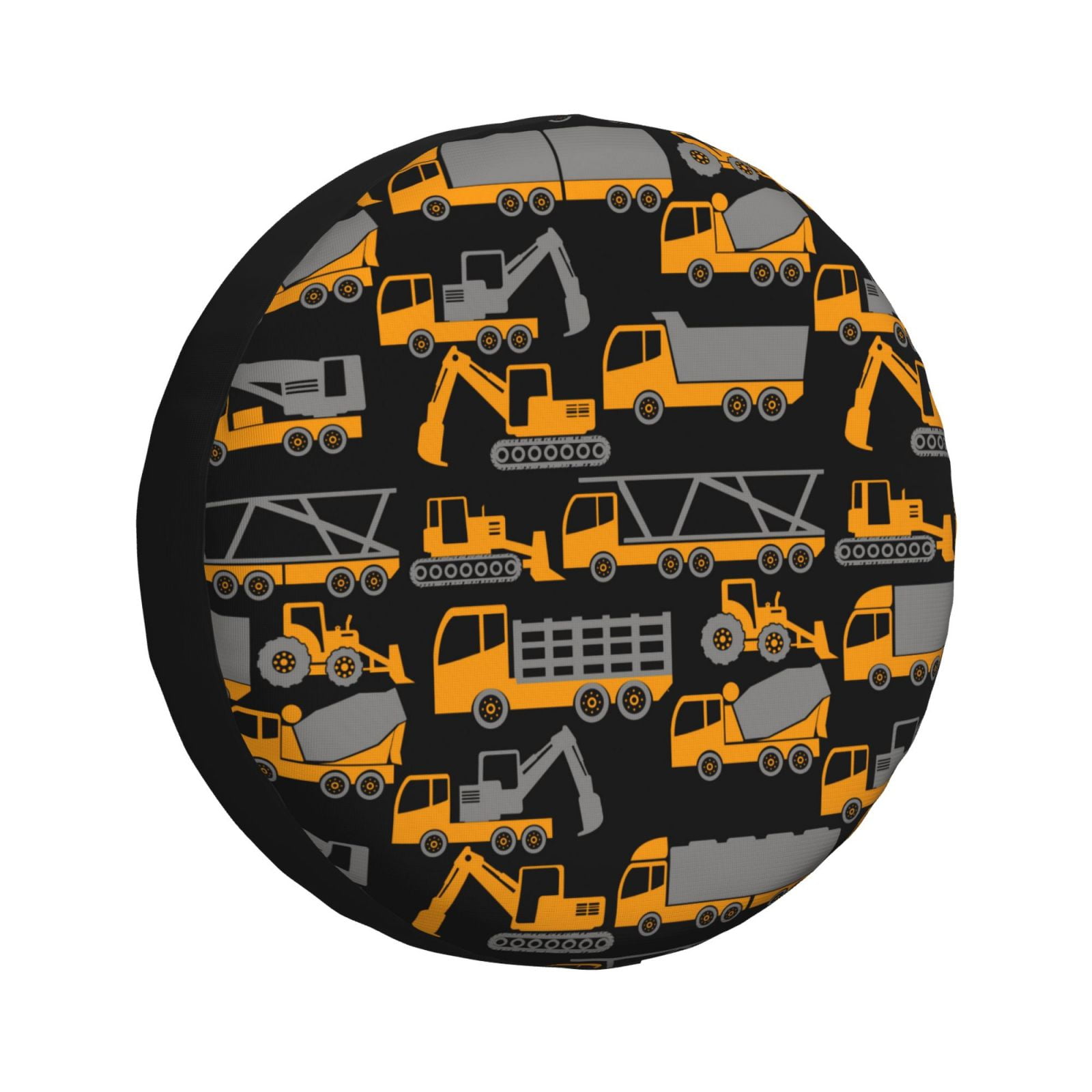 Rv Spare Tire Cover 16 inch - yellow excavator Tire Covers for Trailers ...