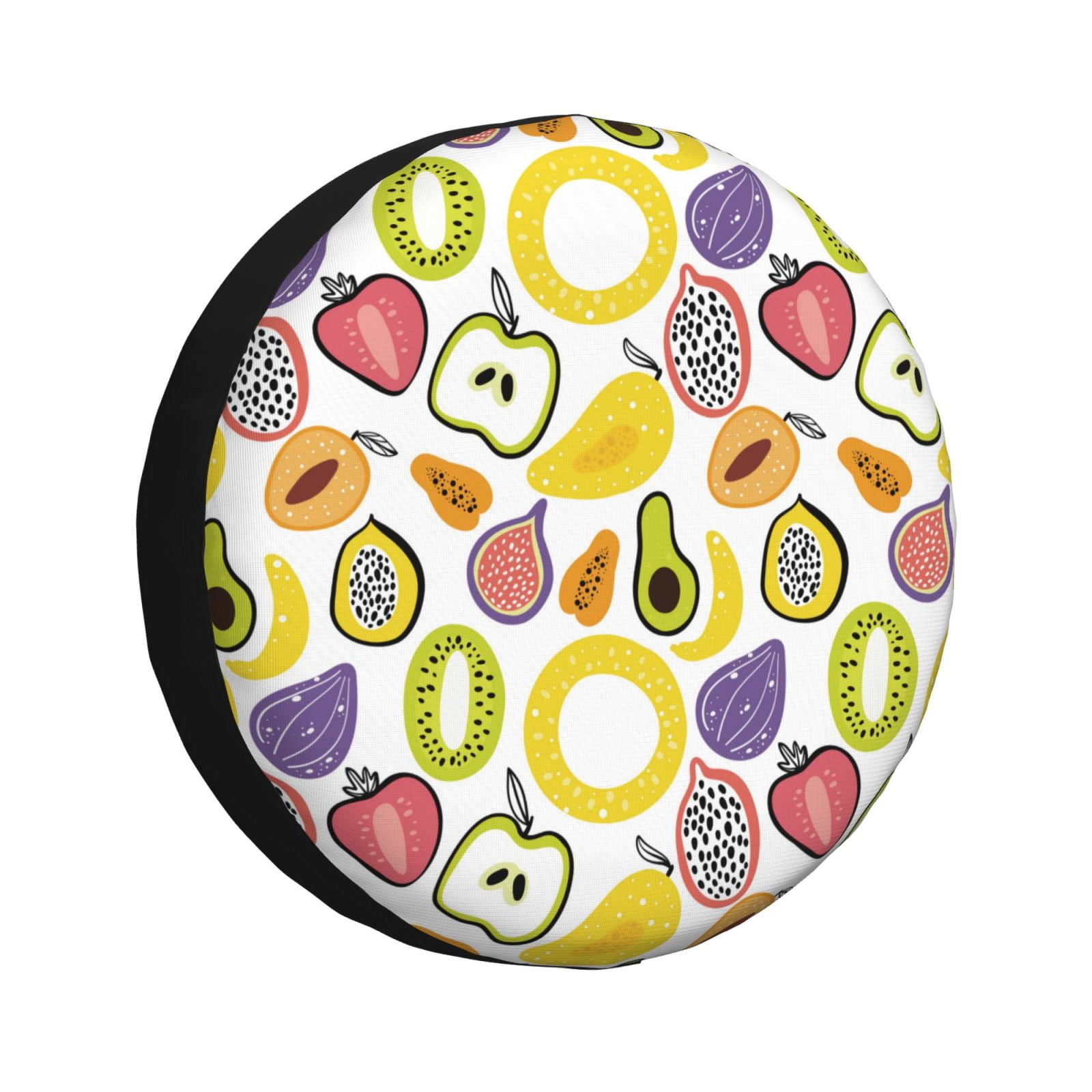 Rv Spare Tire Cover 17 In - cartoon fruit colorful Adjustable Tire ...