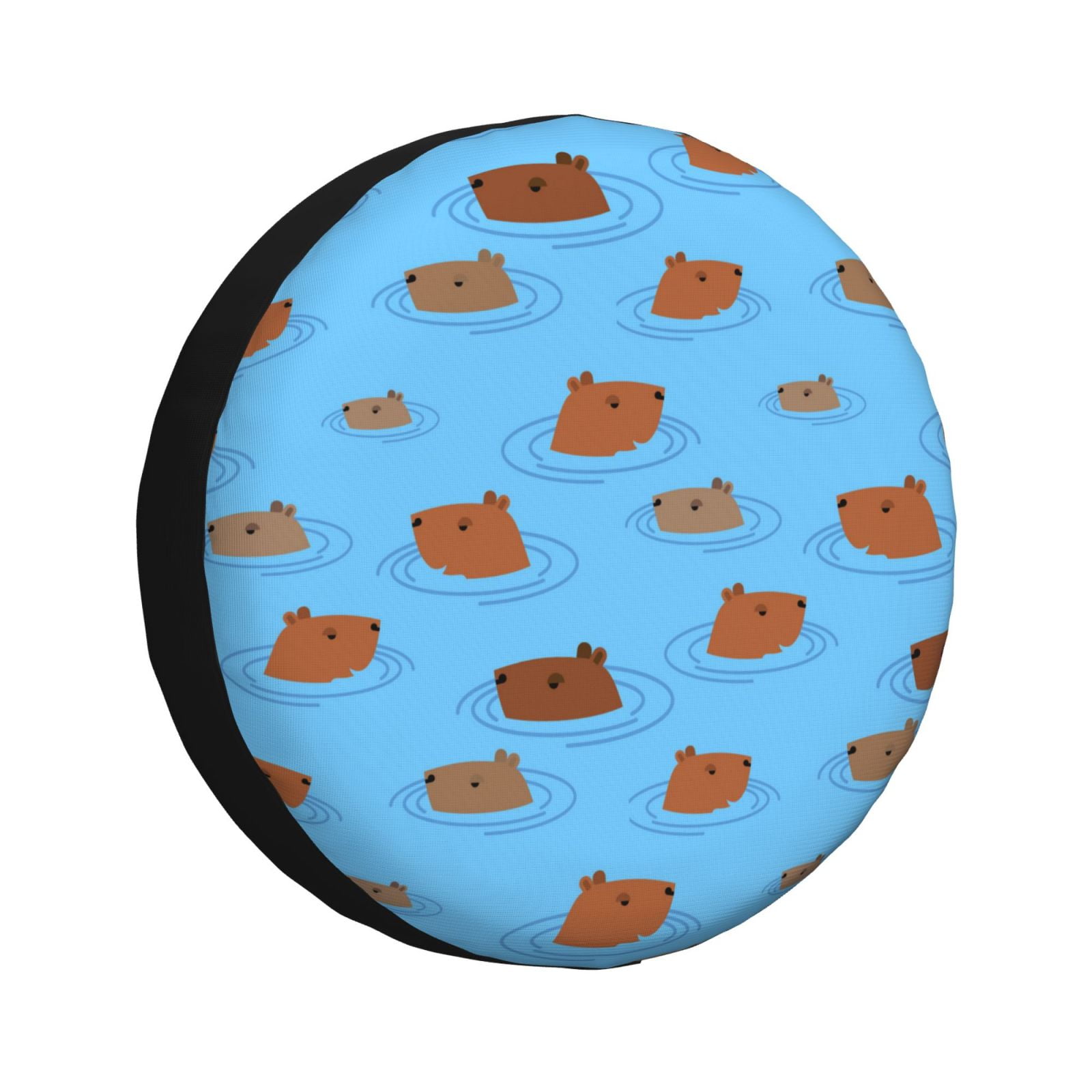 Rv Spare Tire Cover 17 inch - Capybaras Blue Tire Covers for Trailers ...