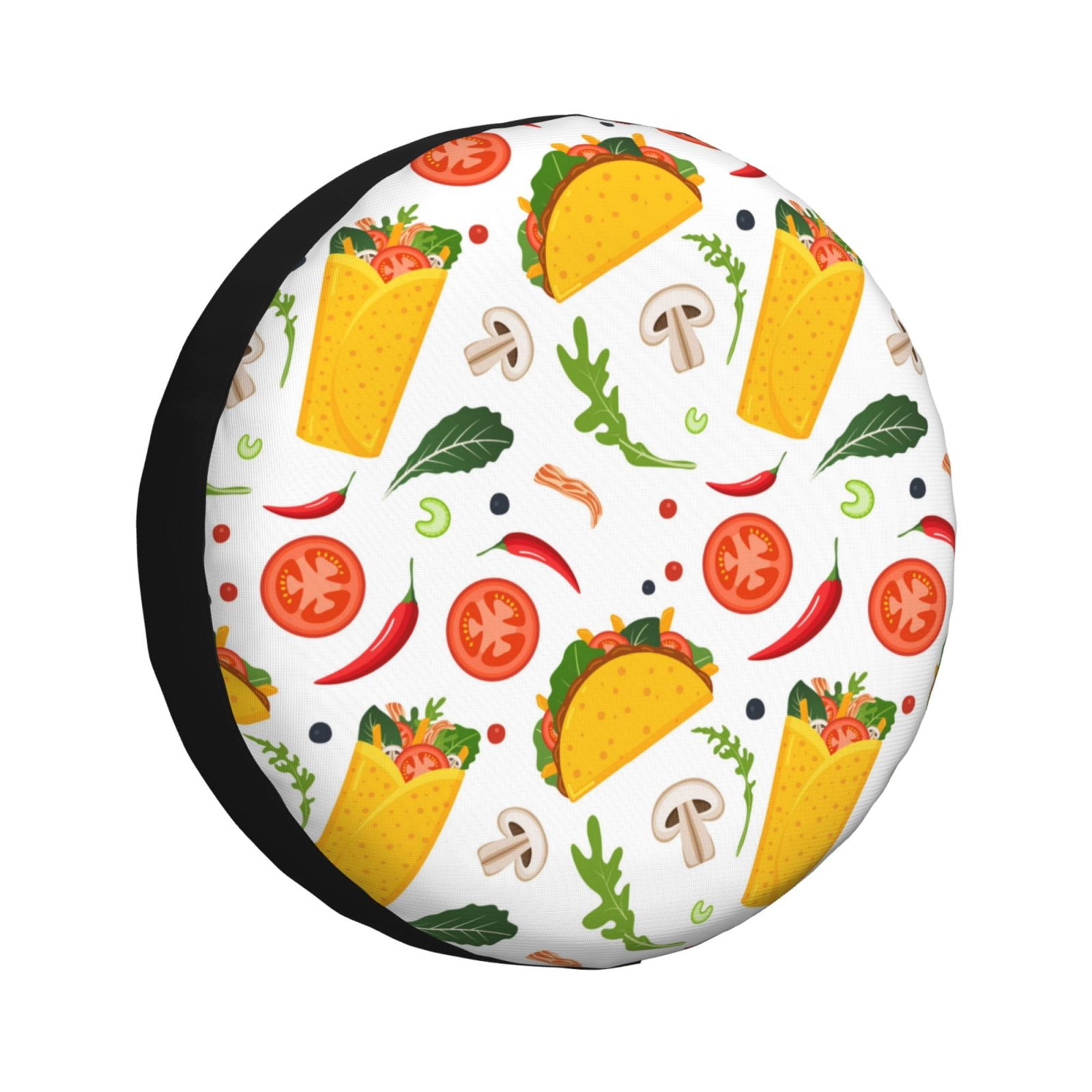 Rv Spare Tire Cover 17 inch - Chili Taco Tomato Bacon Print Tire Covers ...