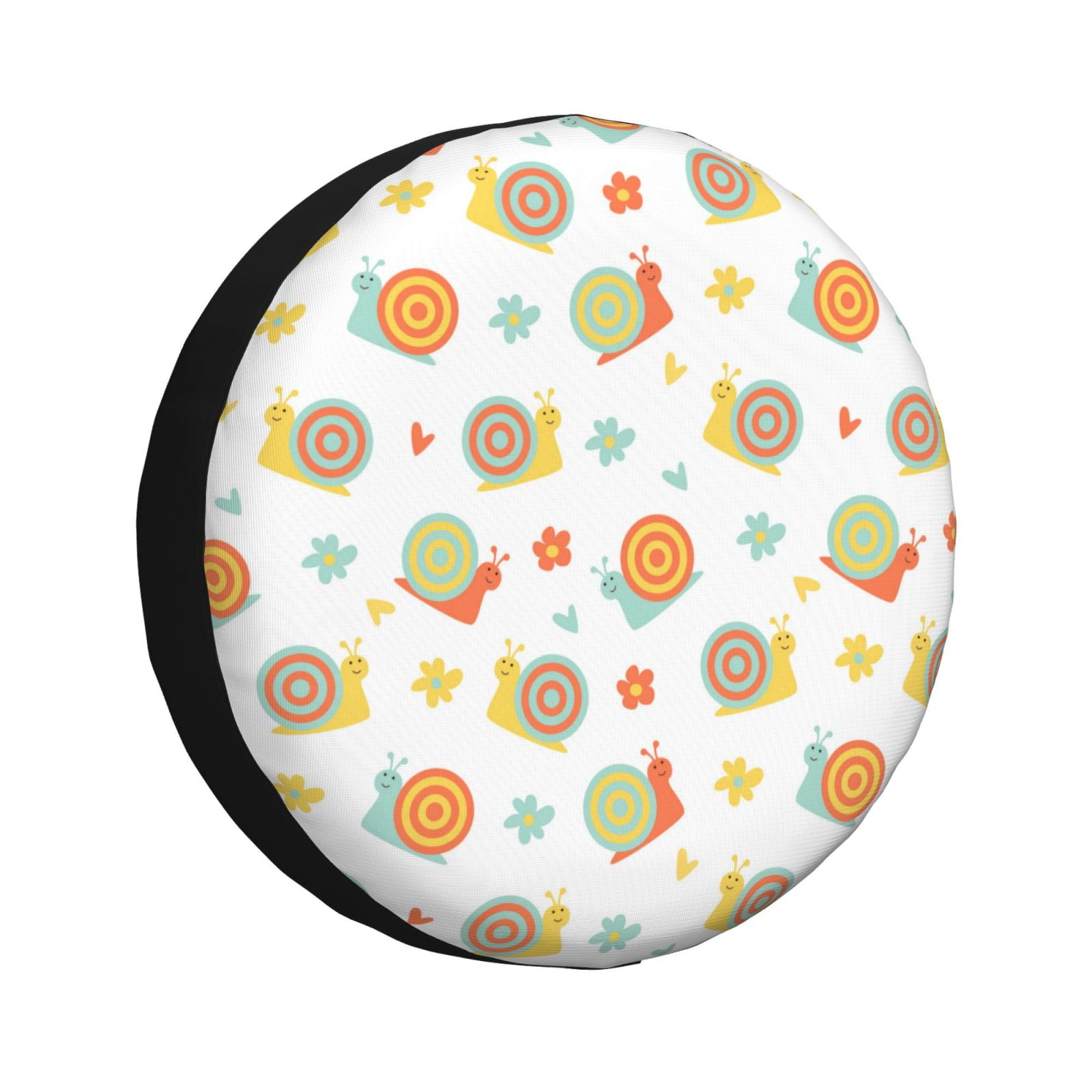 Rv Spare Tire Cover 17 inch - Cute Cartoon Snail Flower Tire Covers for ...