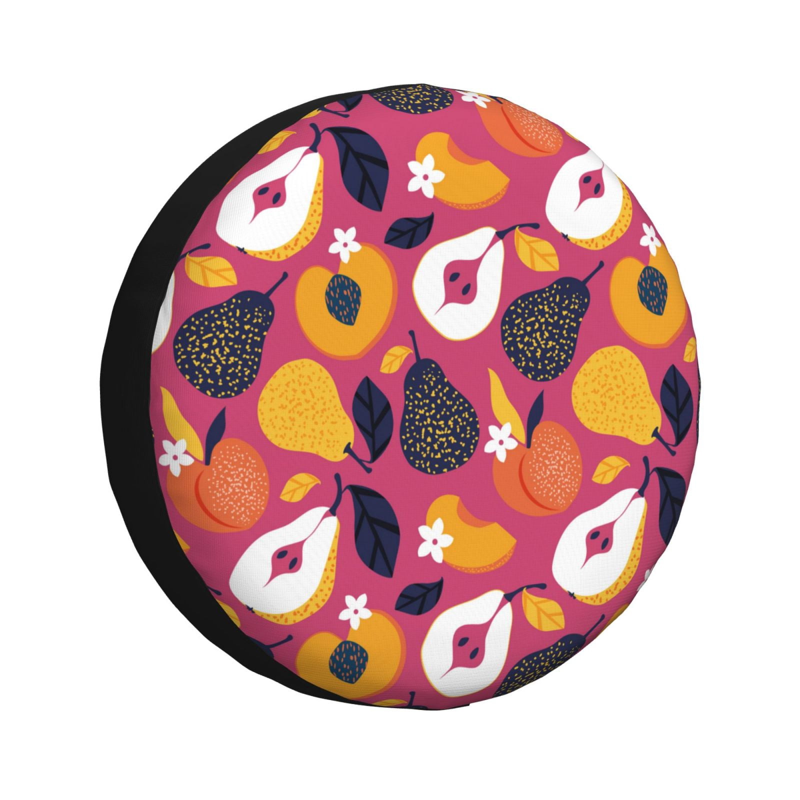 Rv Spare Tire Cover 17 inch - Cute Pear Peach Gold Flower Tire Covers ...
