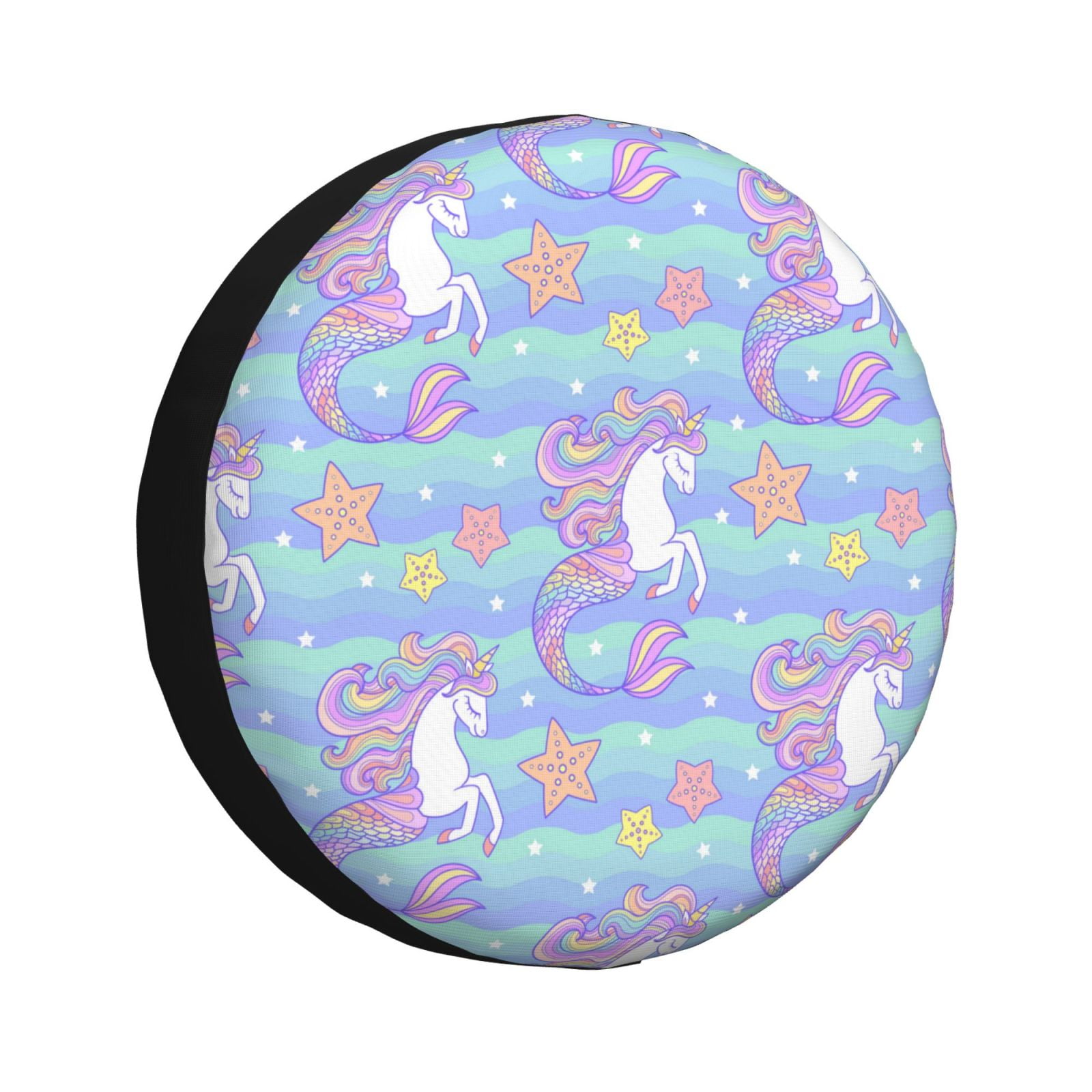 Rv Spare Tire Cover 17 inch - Dreamy Colorful Fishtail Horse Tire ...