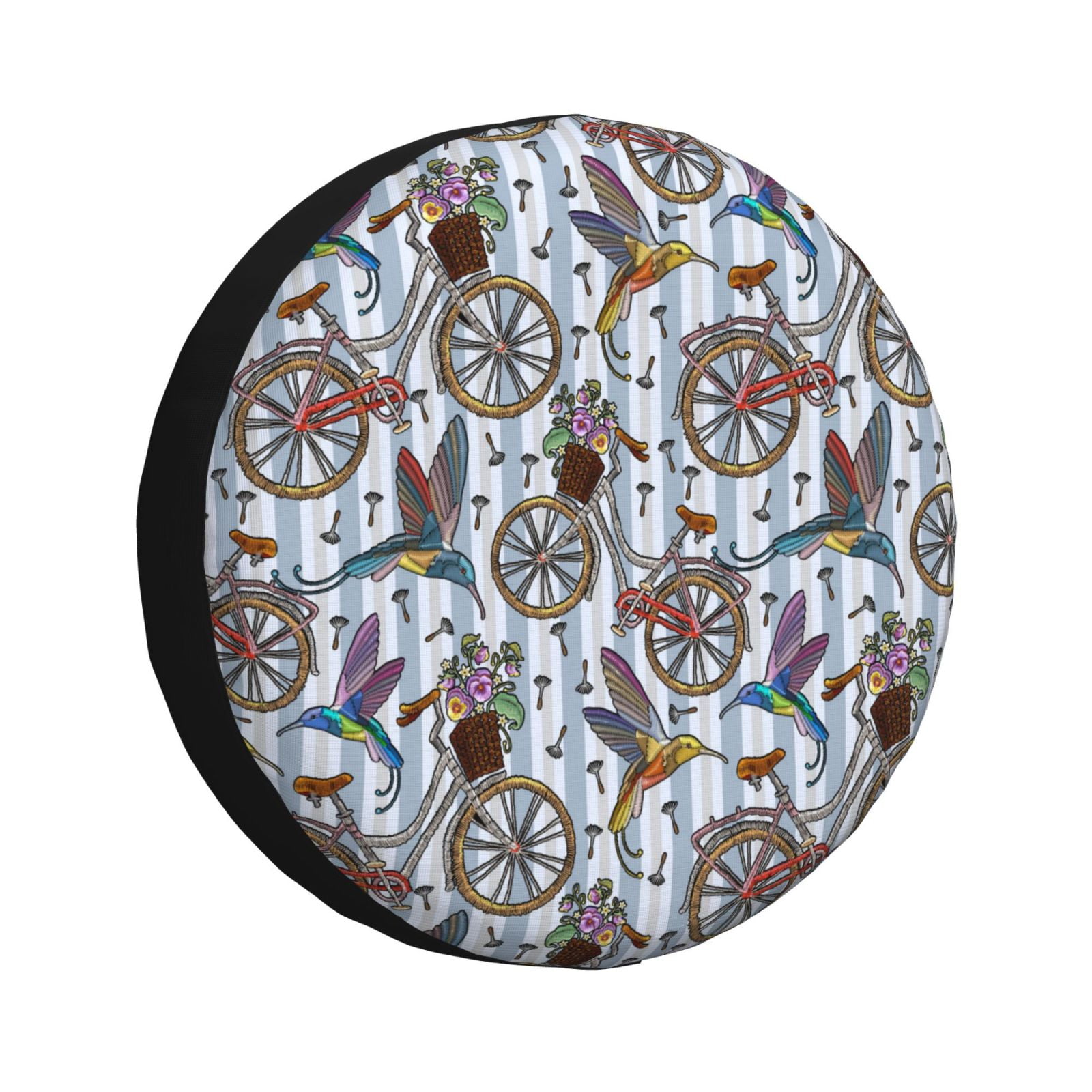 Rv Spare Tire Cover 17 inch - Hummingbird Bicycle Stripes Tire Covers ...
