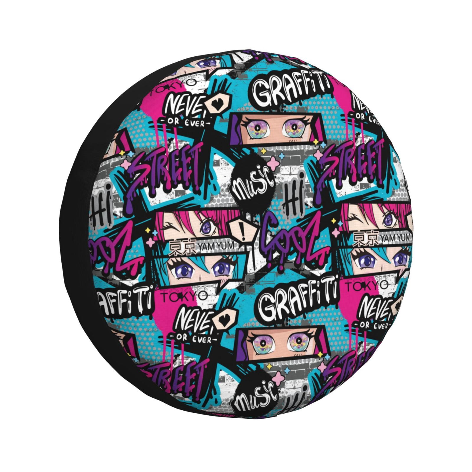 Rv Spare Tire Cover 17 inch - Kawaii Cartoon Eyes Tire Covers for ...