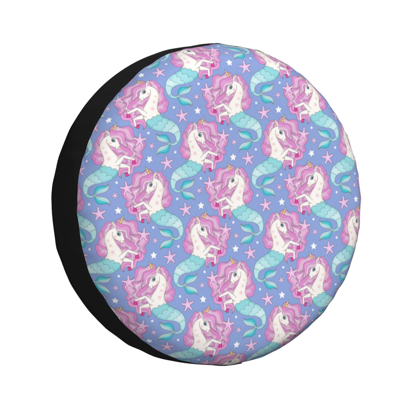 Rv Spare Tire Cover 17 inch - Marine Cute Fishtail White Horse Tire ...