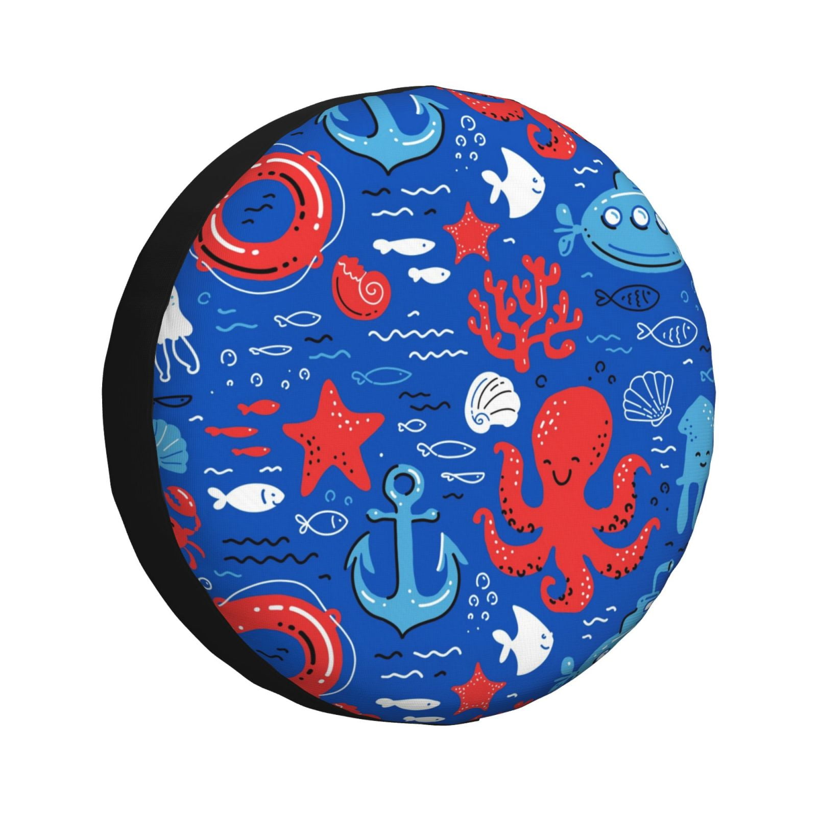Rv Spare Tire Cover 17 inch - Nautical Animals Tire Covers for Trailers ...