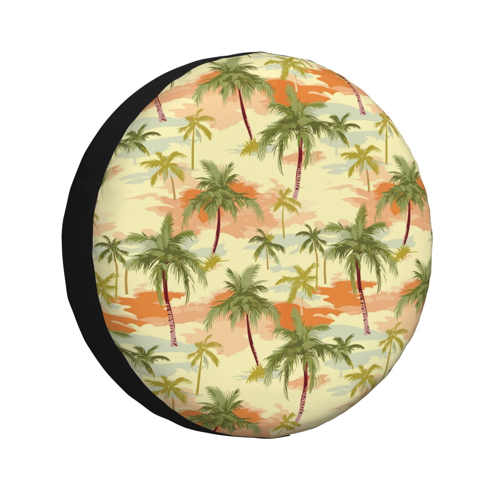 Rv Spare Tire Cover 17 inch - Palm tree_AO Tire Covers for Trailers ...