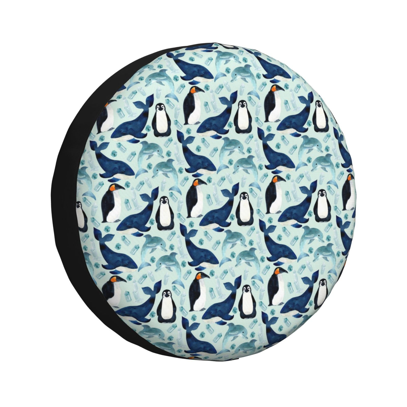 Rv Spare Tire Cover 17 inch - Penguins Dolphins Whales Tire Covers for ...