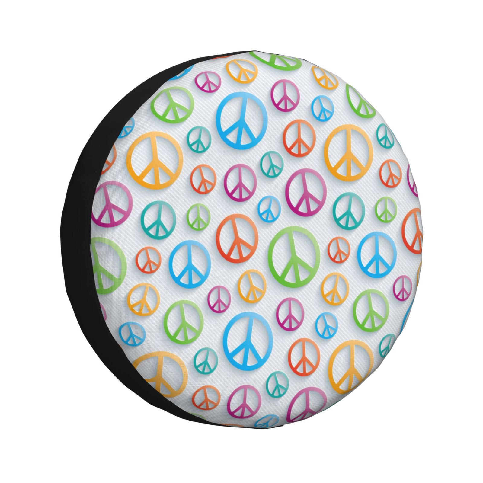 Rv Spare Tire Cover 17 inch - cool peace sign white Tire Covers for ...
