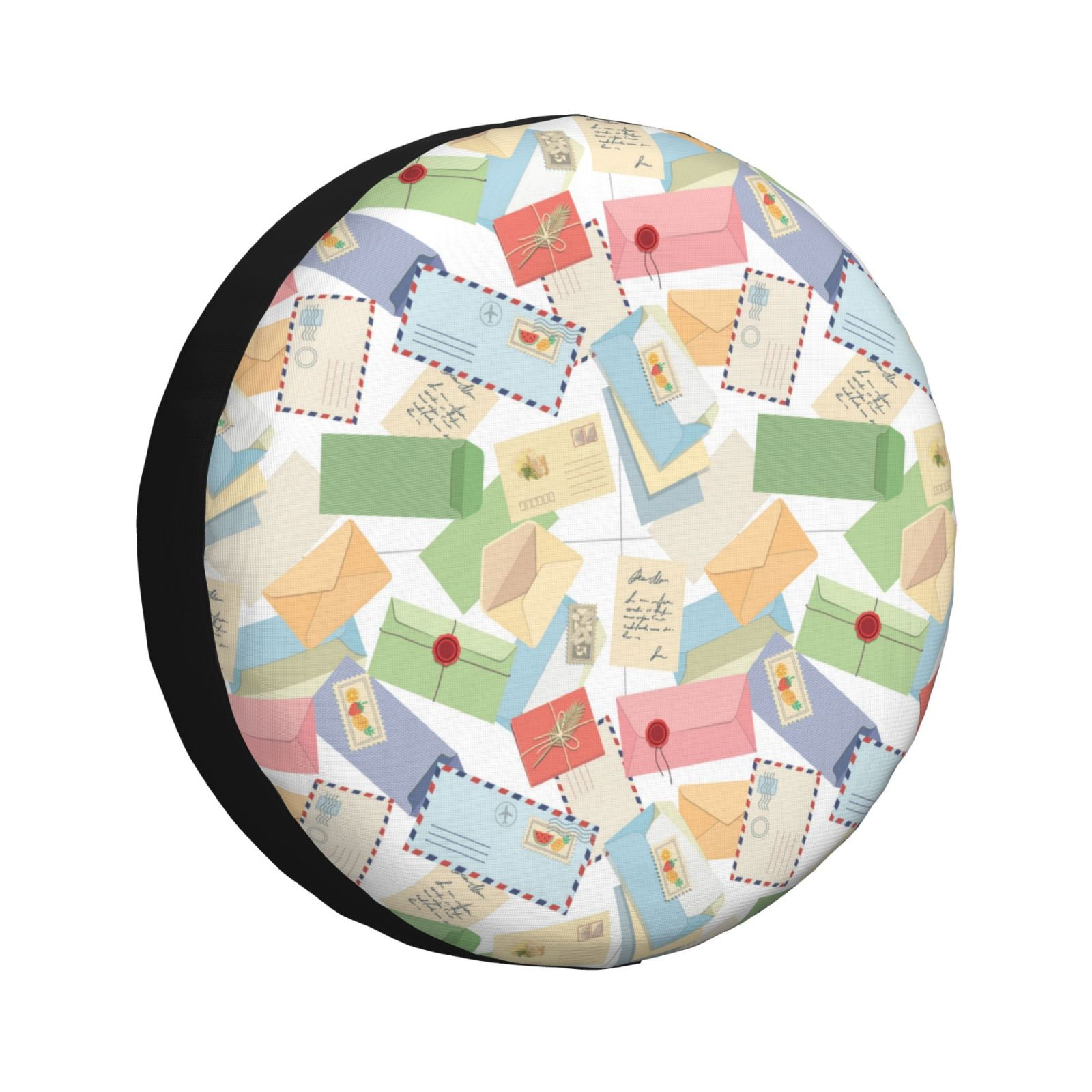 Rv Spare Tire Cover 17 inch - envelope Pattern color Tire Covers for ...